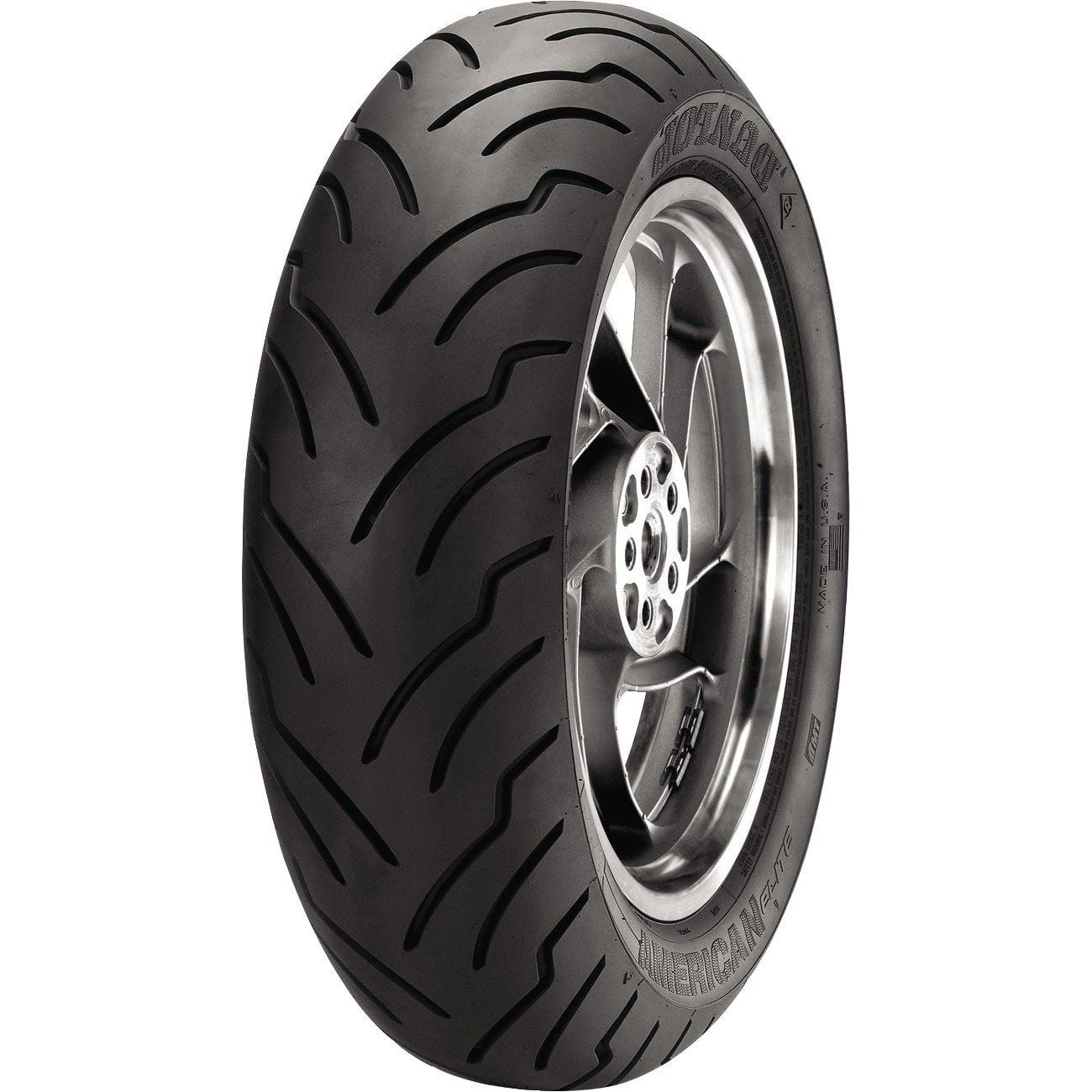 Dunlop American Elite Rear Tire MT90B-16 (74H), Black Wall, for Harley ...