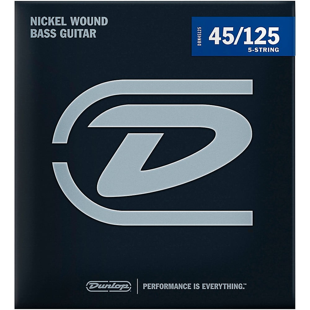 Dunlop DBN45125XL Bass-NKL 45/125 Extra-Long Scale 5-String Set ...
