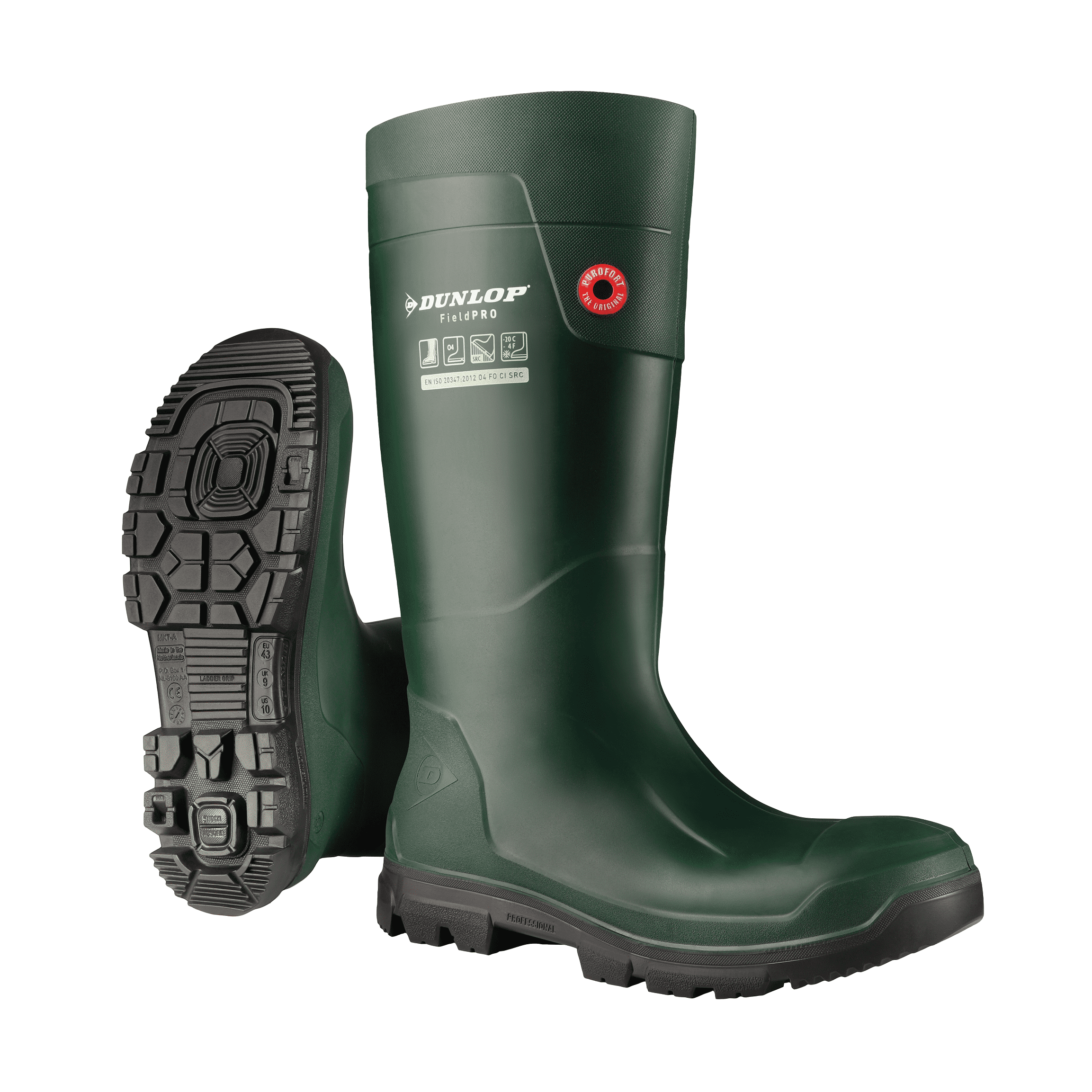 Dunlop FieldPro Full Safety Men's Steel Toe Waterproof Boots ...