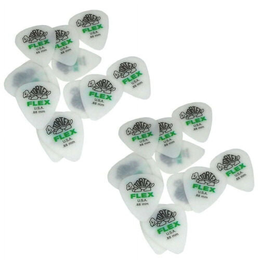 Dunlop Guitar Picks Flex Standard 24 Pack .88 MM Light (428P.88 ...
