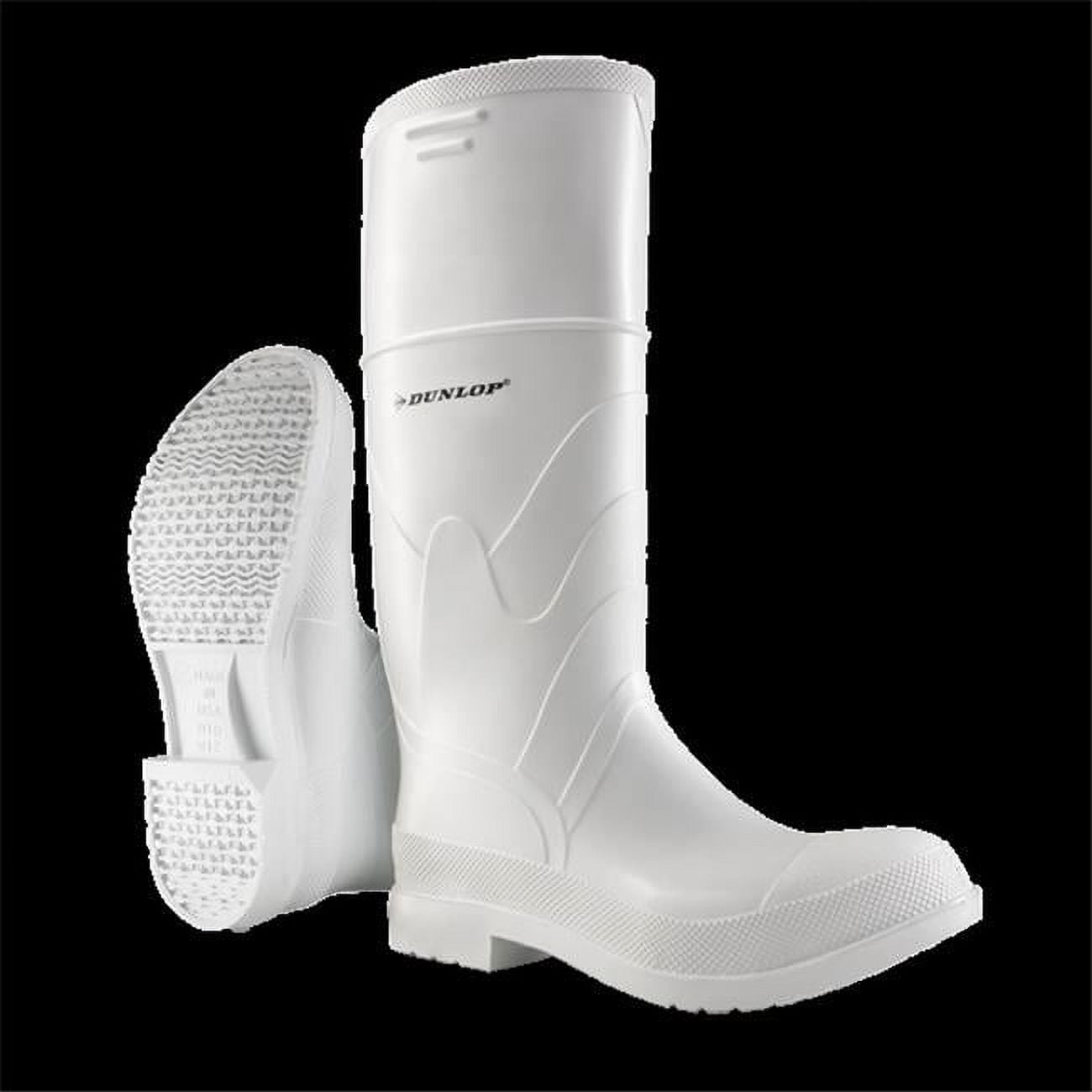 Dunlop Men's PR 810110733 Rubber Knee Boot, White - Walmart.com