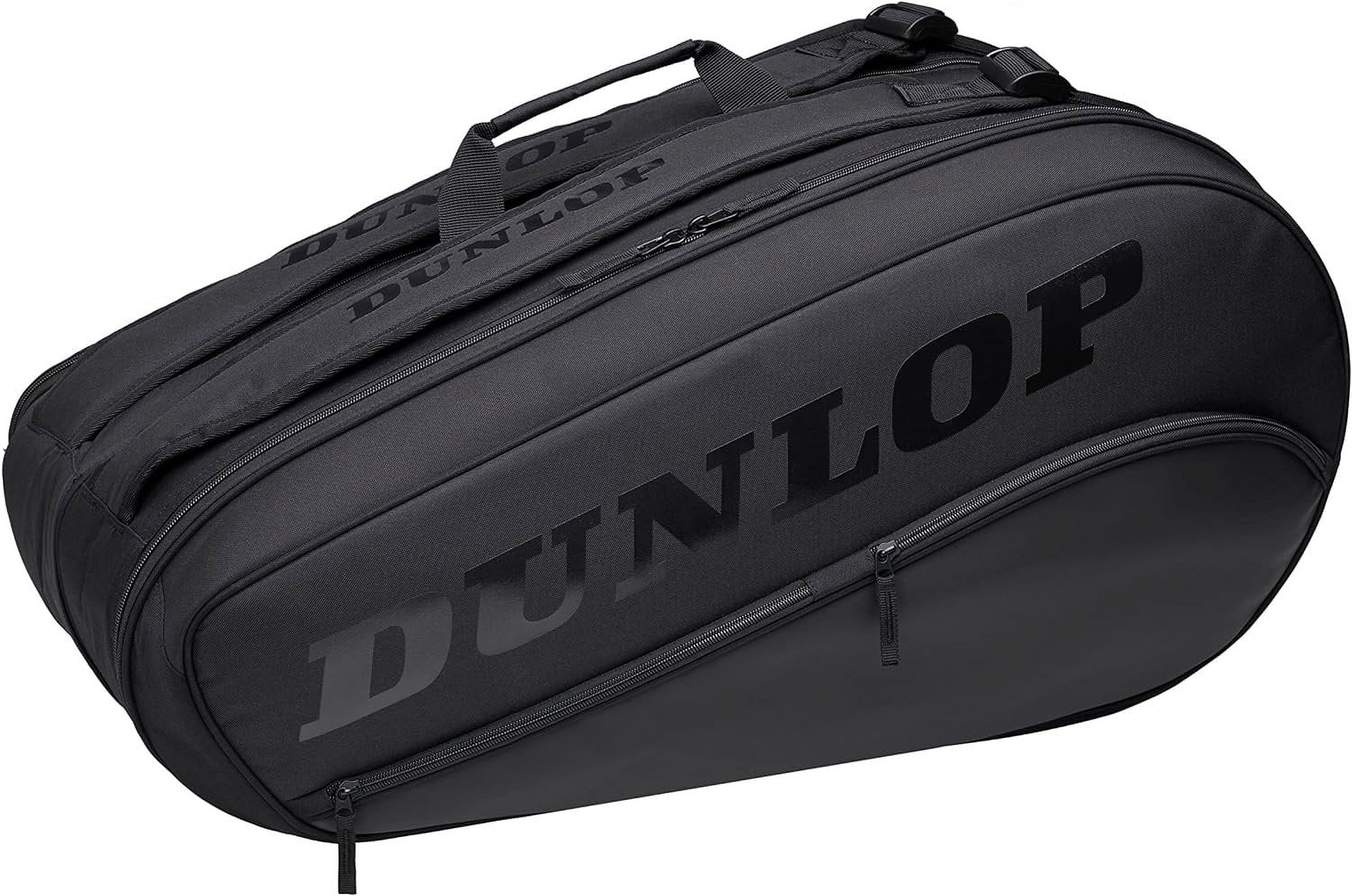 Dunlop Sports Team 8-Racket Thermo Tennis Racket Bag V22, Black/Black ...