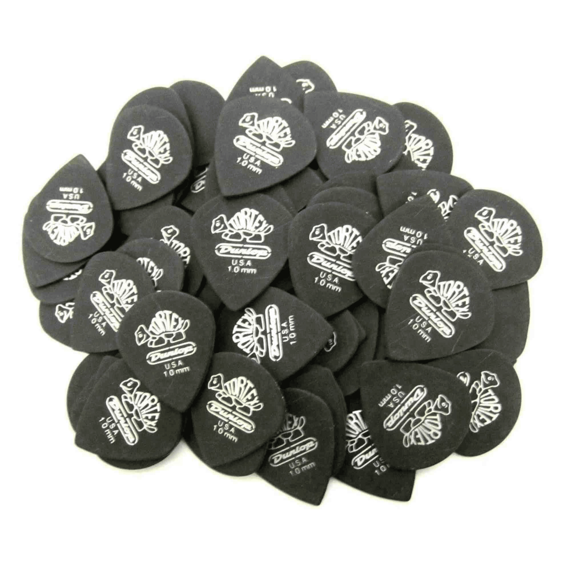 Dunlop Tortex Pitch Black Jazz III Guitar Picks - 1.0mm Gauge - 72 Pack ...