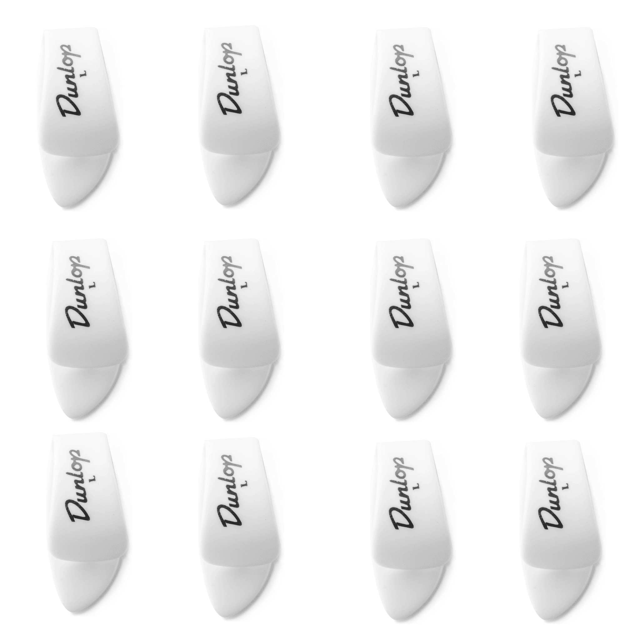 Dunlop Plastic Thumbpicks, White, Large, Bag Of 12 - Walmart.com