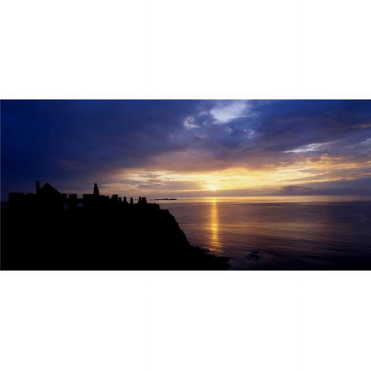 Dunluce Castle At Sunset Co Antrim Ireland Poster Print - 44 x 20 ...