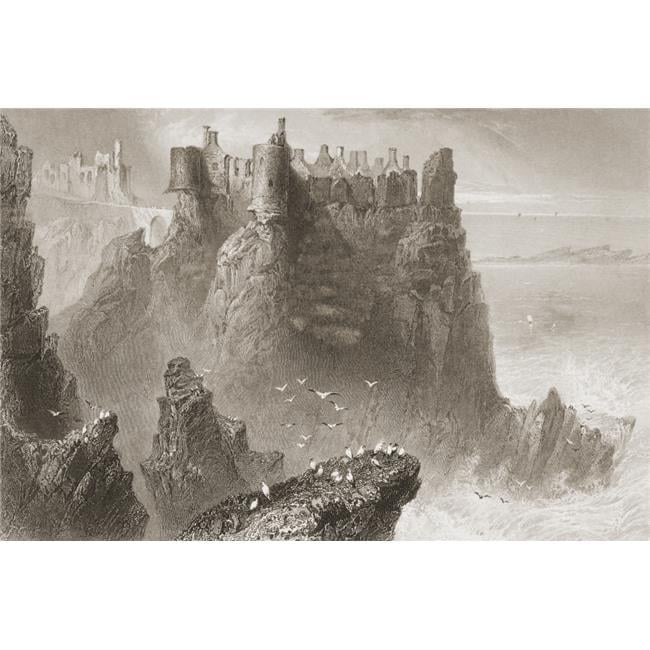 Dunluce Castle County Antrim Ireland Drawn by Whbartlett Engraved by J ...