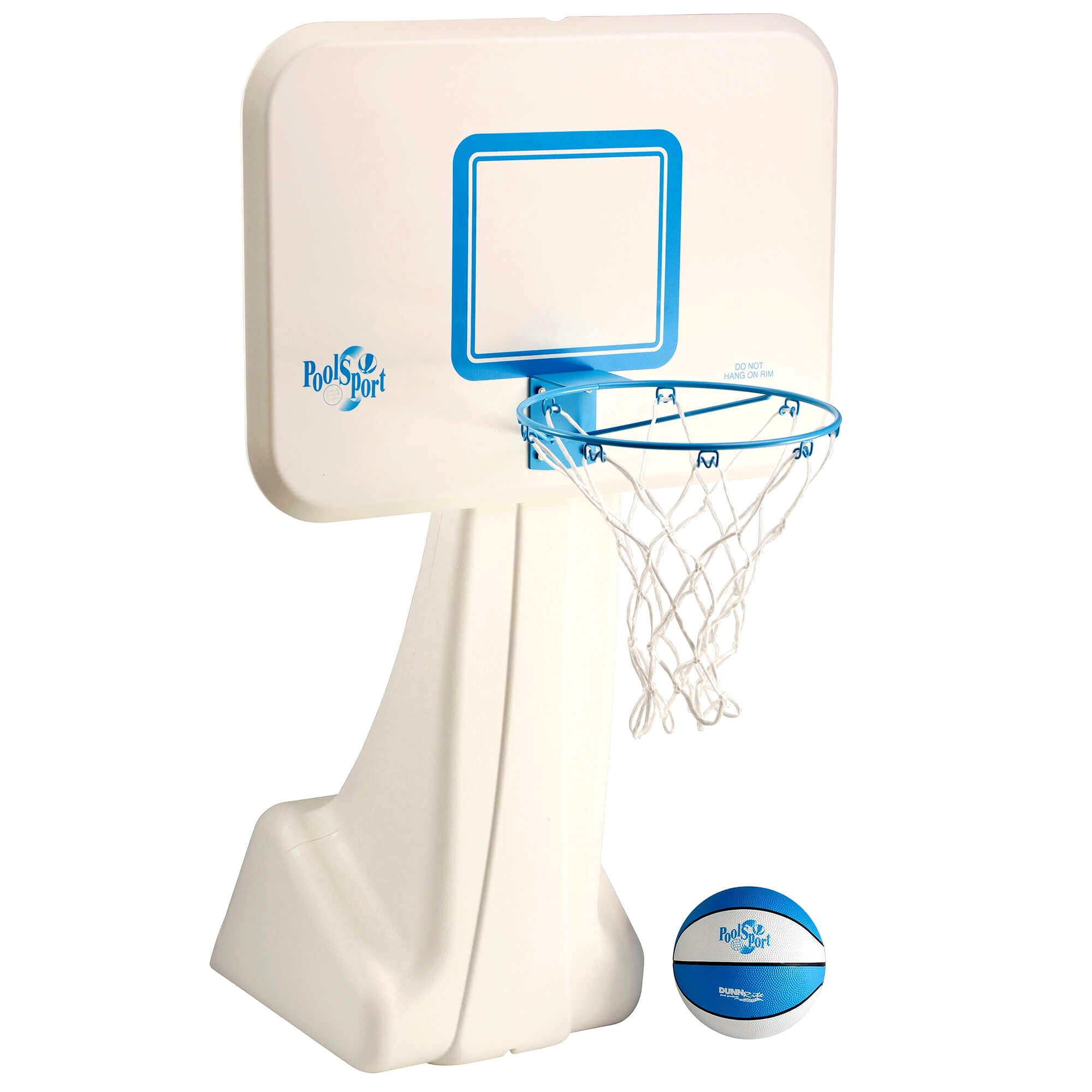 Dunn-Rite Pool Sport Poolside Fillable Base Basketball Hoop, White ...