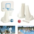 Dunn Rite PoolSport Stainless Combo: Portable Pool Volleyball Net ...