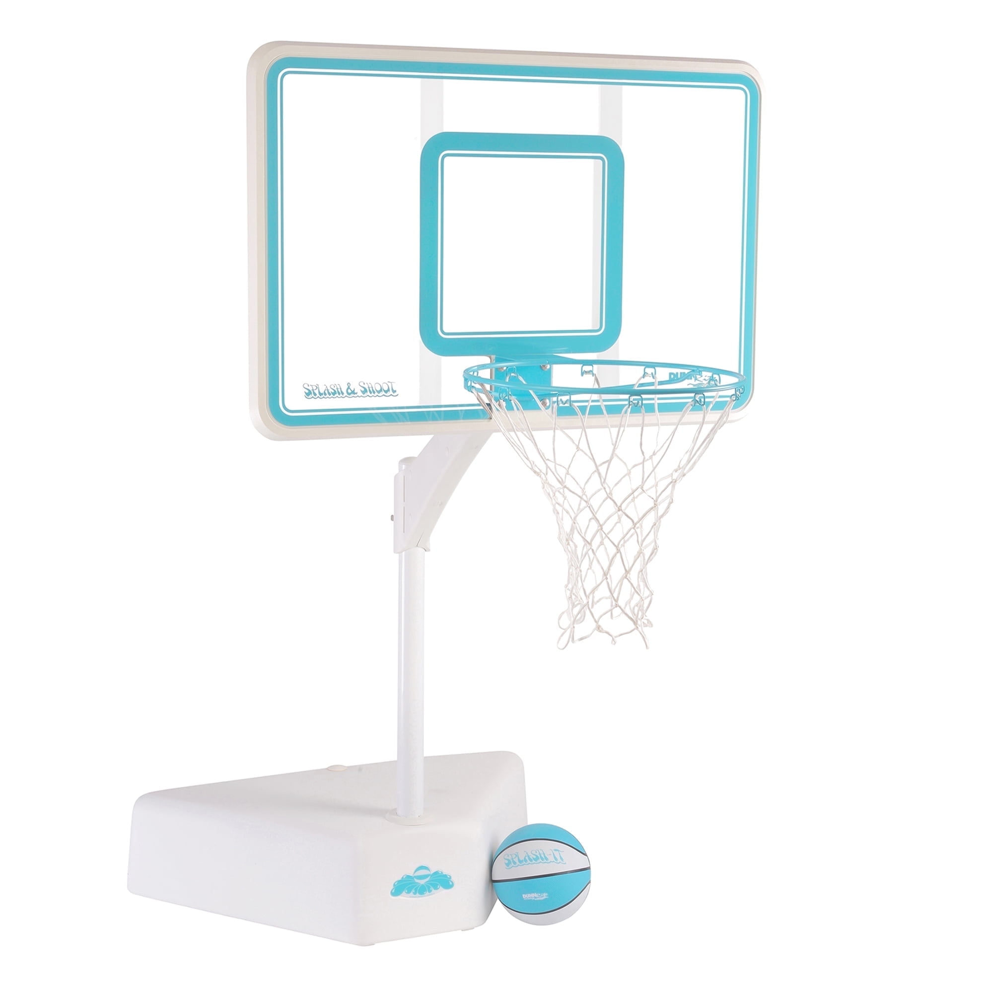 Dunn-Rite Splash & Shoot Pool Basketball Hoop, Clear Backboard ...