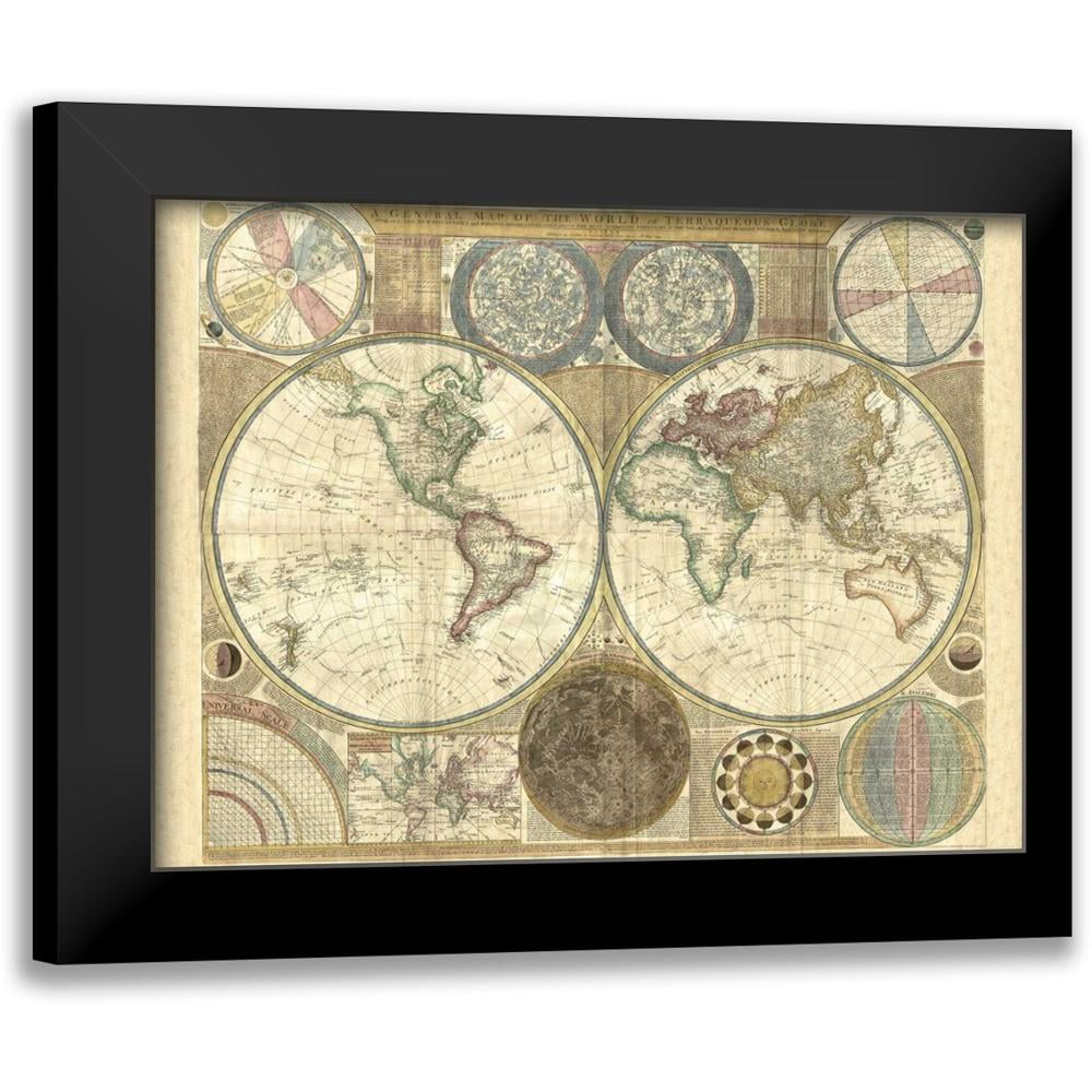 Dunn, Samuel 24x19 Black Modern Framed Museum Art Print Titled - Double ...