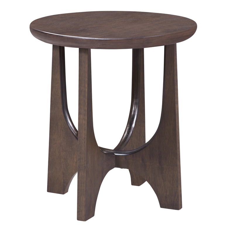 Dunnigan Oak End Table in Antique Brown Oak Wood - Walmart.com