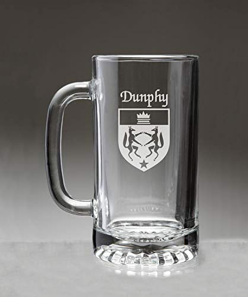 Dunphy Irish Coat of Arms Glass Beer Mug (Sand Etched) - Walmart.com