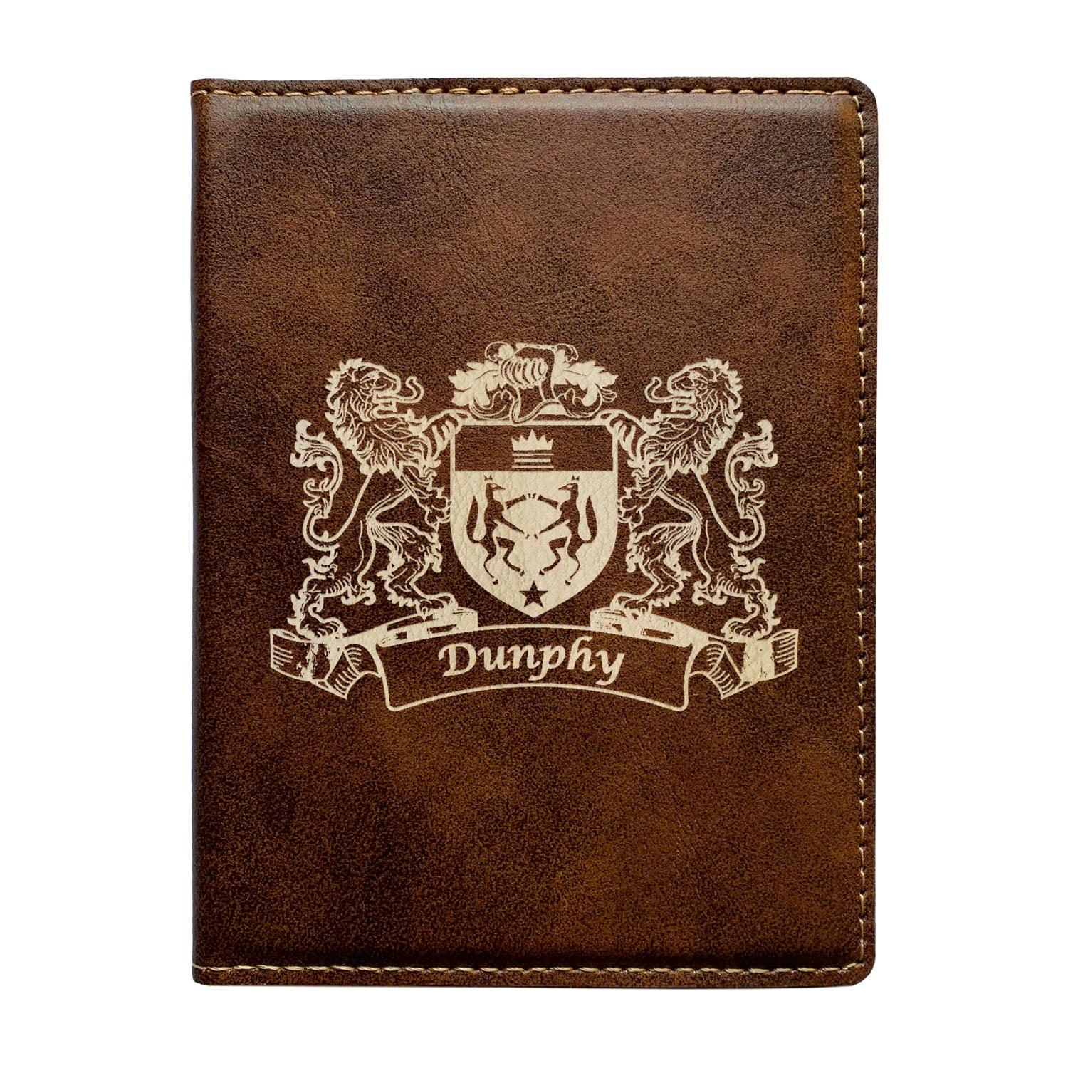 Dunphy Irish Coat of Arms Leather Passport Wallet - Walmart.com