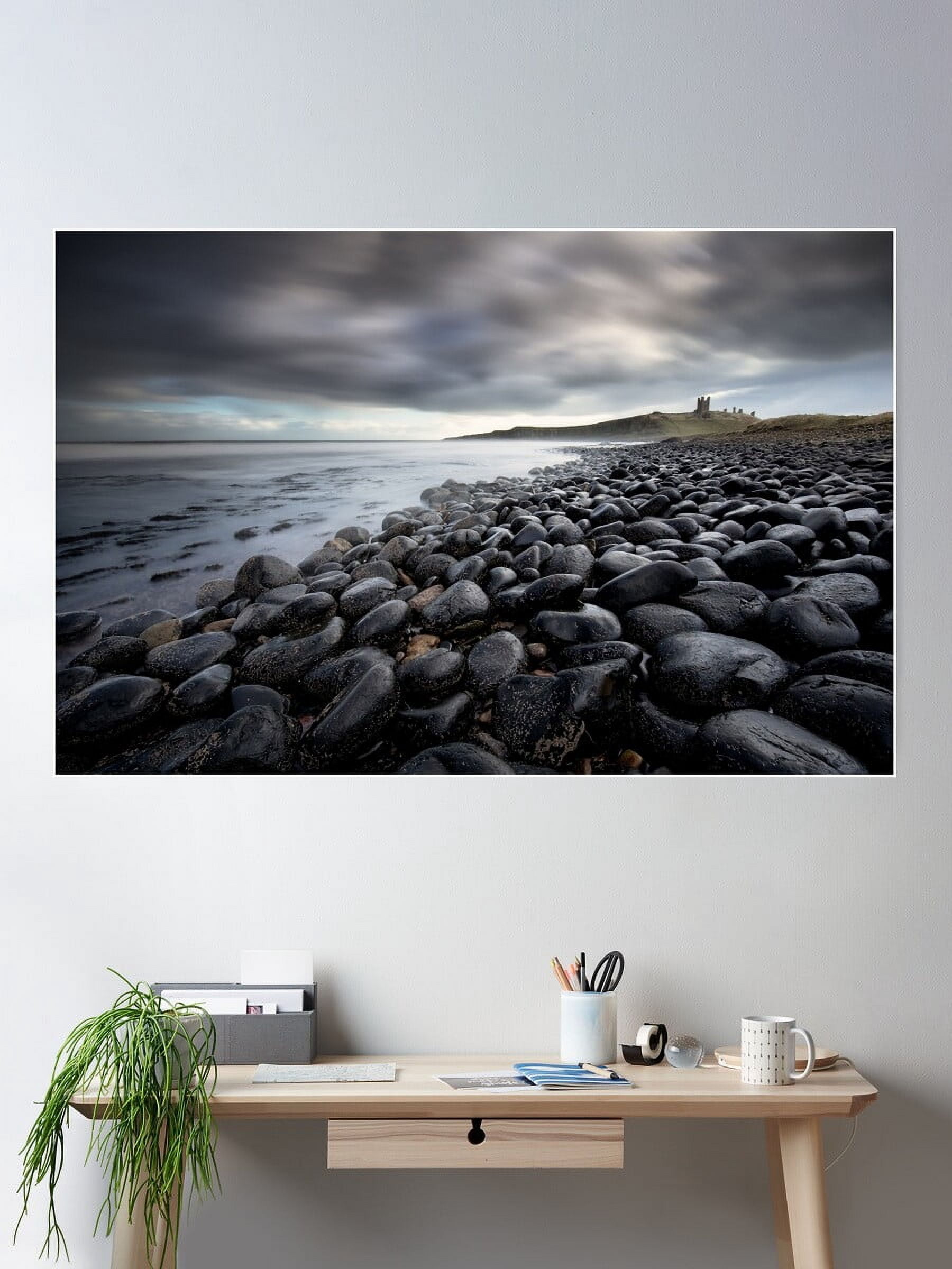 Dunstanburgh Castle Death Rocks Poster Wall Art Modern Wall Decor Wall ...