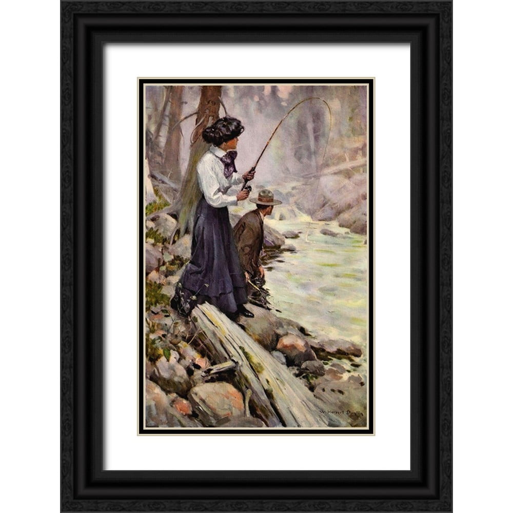 Dunton, William 10x14 Black Ornate Wood Framed with Double Matting ...