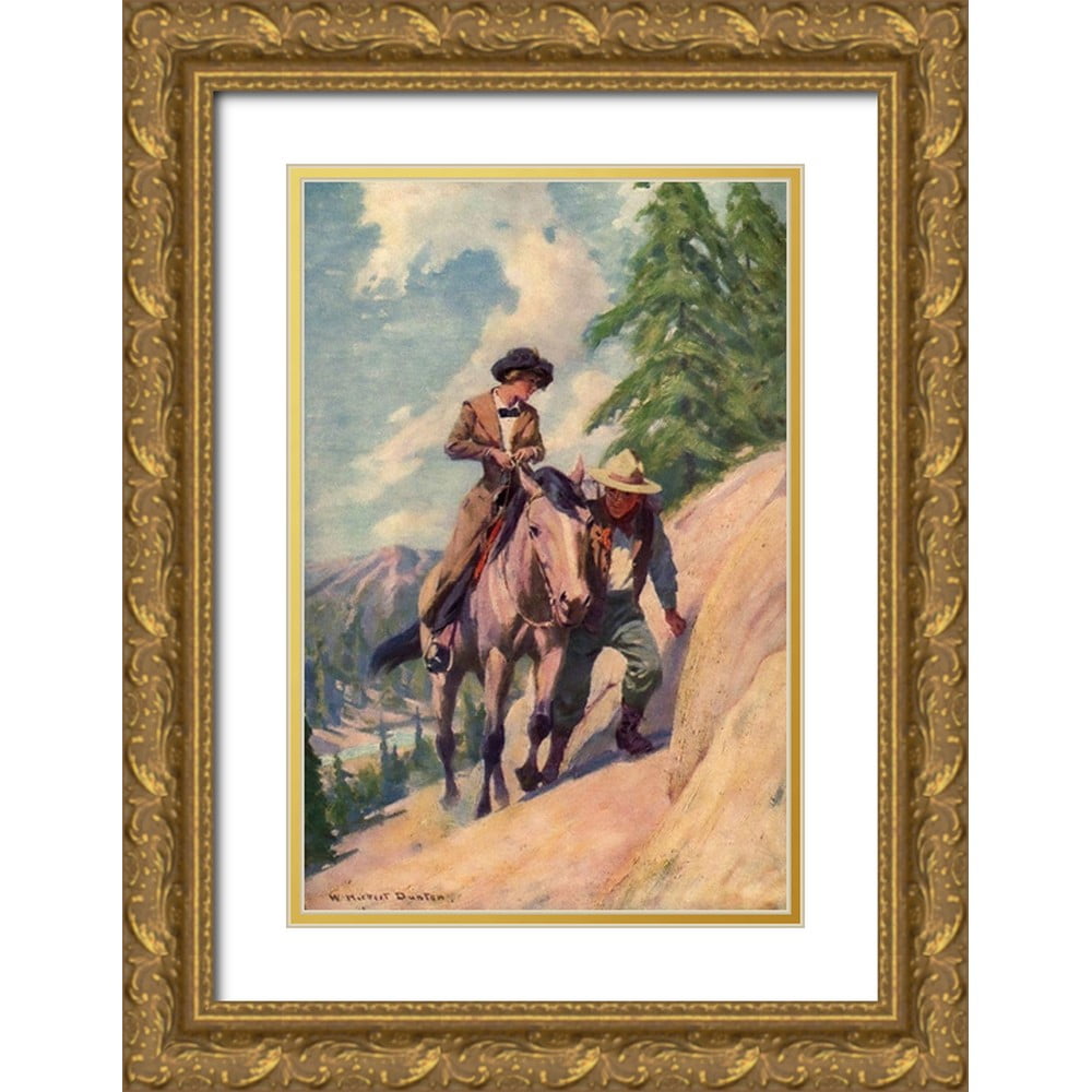 Dunton, William 11x14 Gold Ornate Wood Framed with Double Matting ...