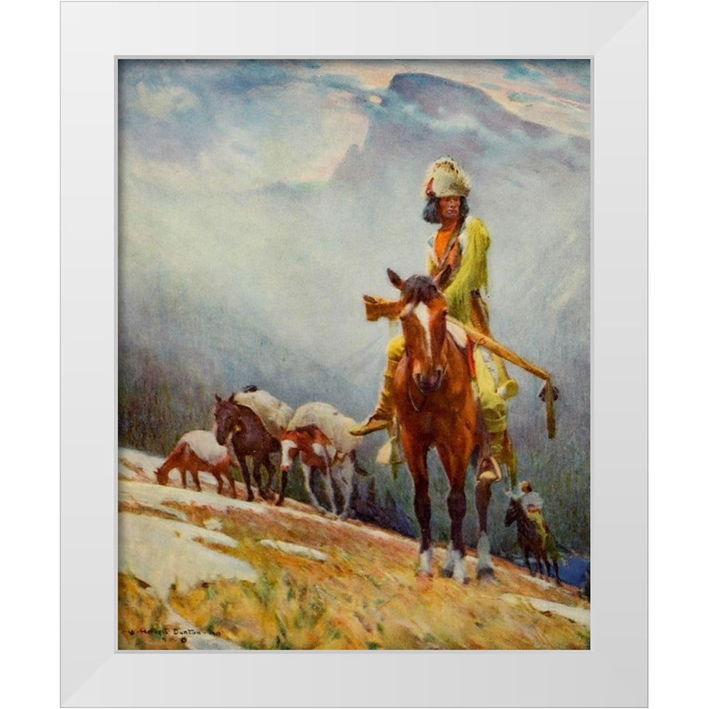 Dunton, William 26x32 White Modern Wood Framed Museum Art Print Titled ...