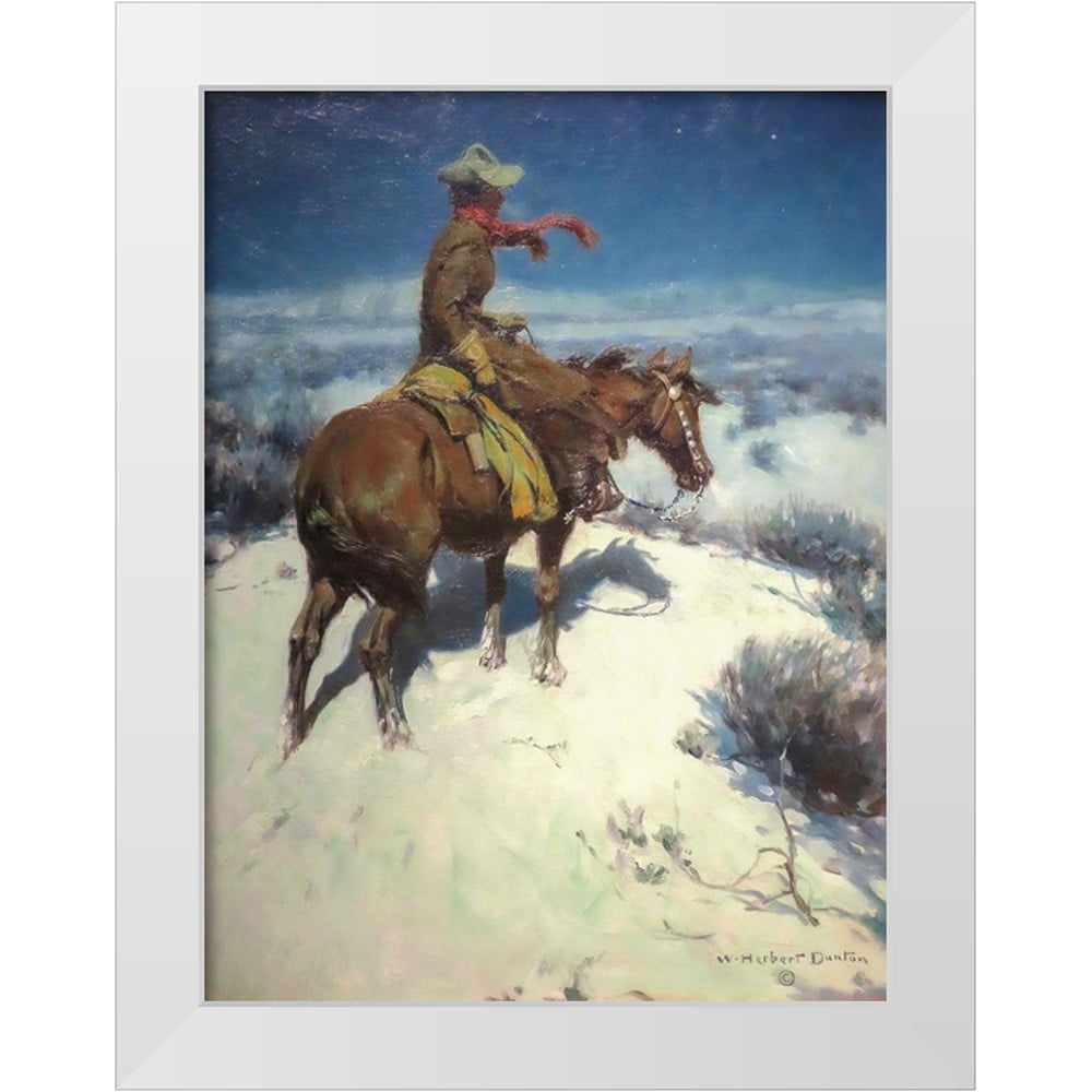 Dunton, William Herbert 12x14 White Modern Wood Framed Museum Art Print ...