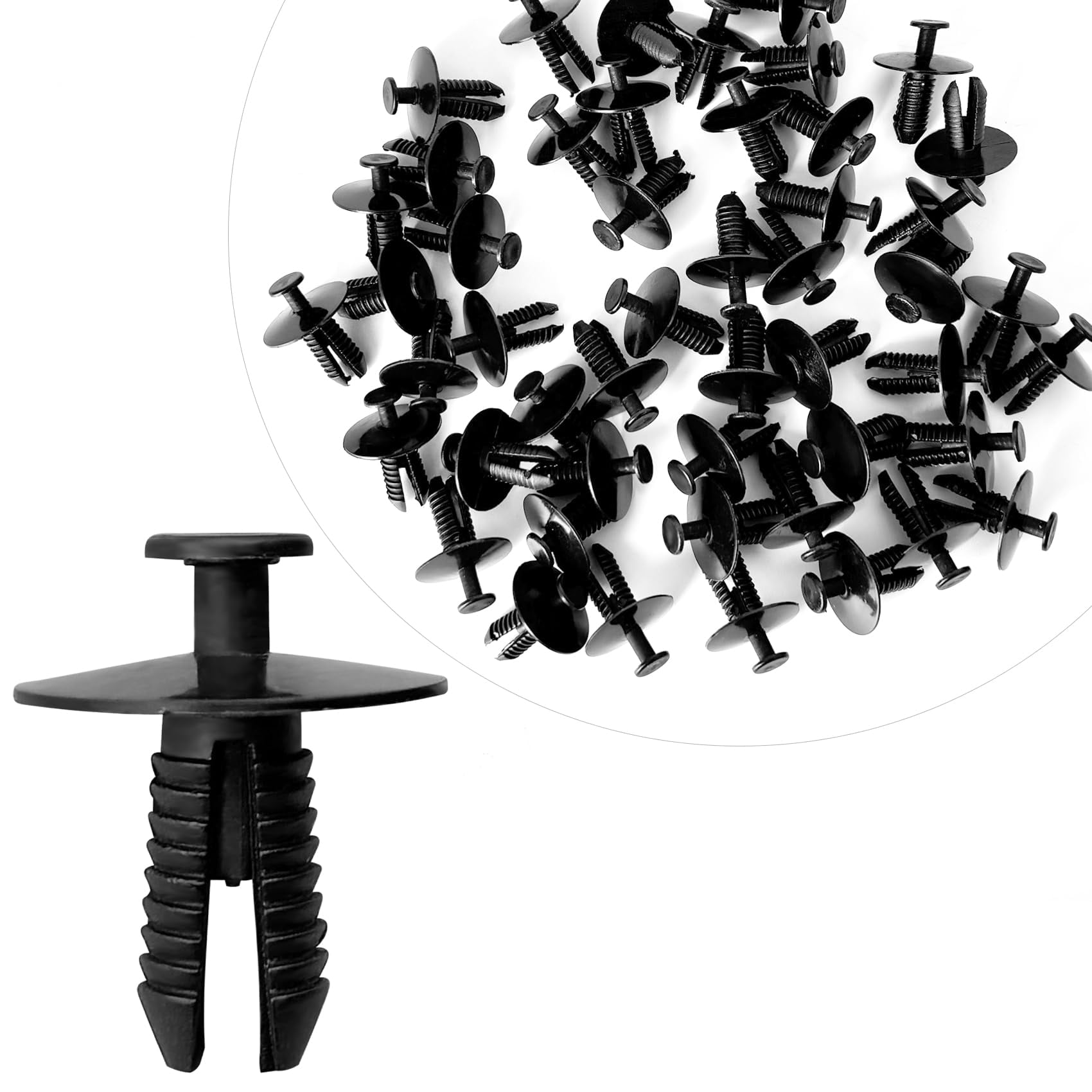 Dunviku 50PCS Bumper Trim KEF16 Retainer Clips Push-Type Bumper Trim ...