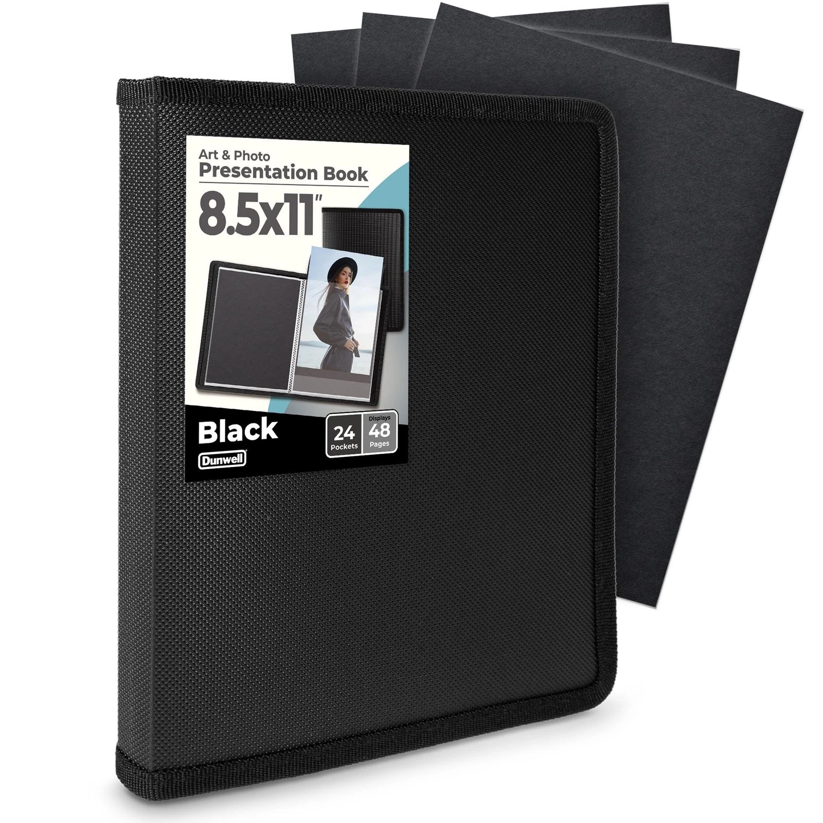 Dunwell Art Portfolio 8.5X11 Folder (Black), Mounting Paper, - Walmart.com