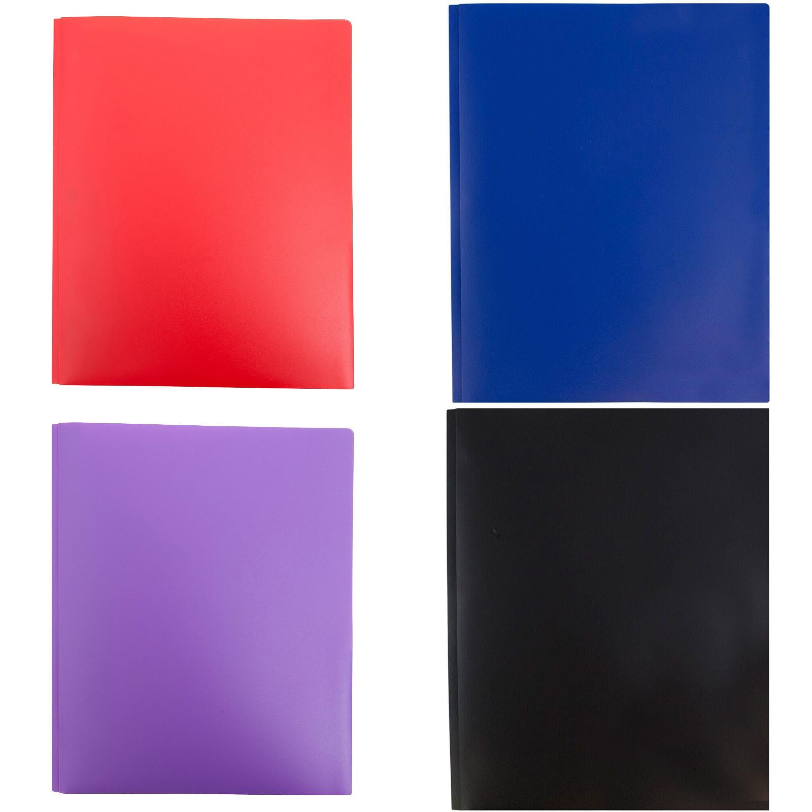 Dunwell Colored Plastic Folder With Pockets And Prongs (Assorted Colors ...