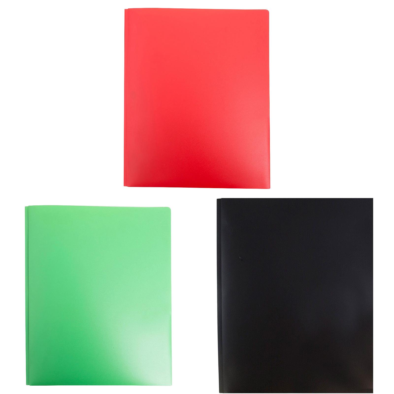 Dunwell Colored Plastic Folder With Pockets And Prongs (Assorted Colors ...