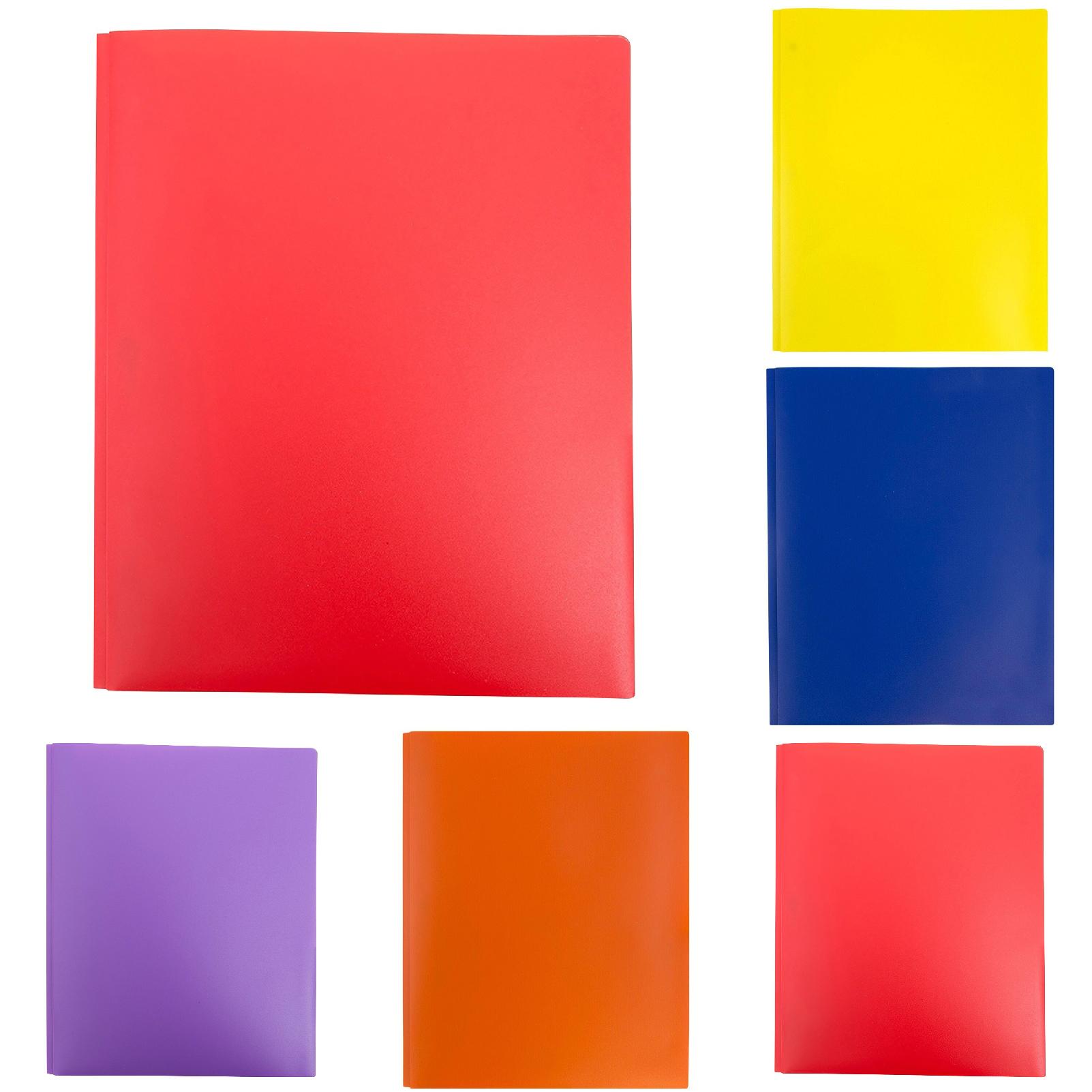 Dunwell Colored Plastic Folder With Pockets And Prongs (Assorted Colors ...