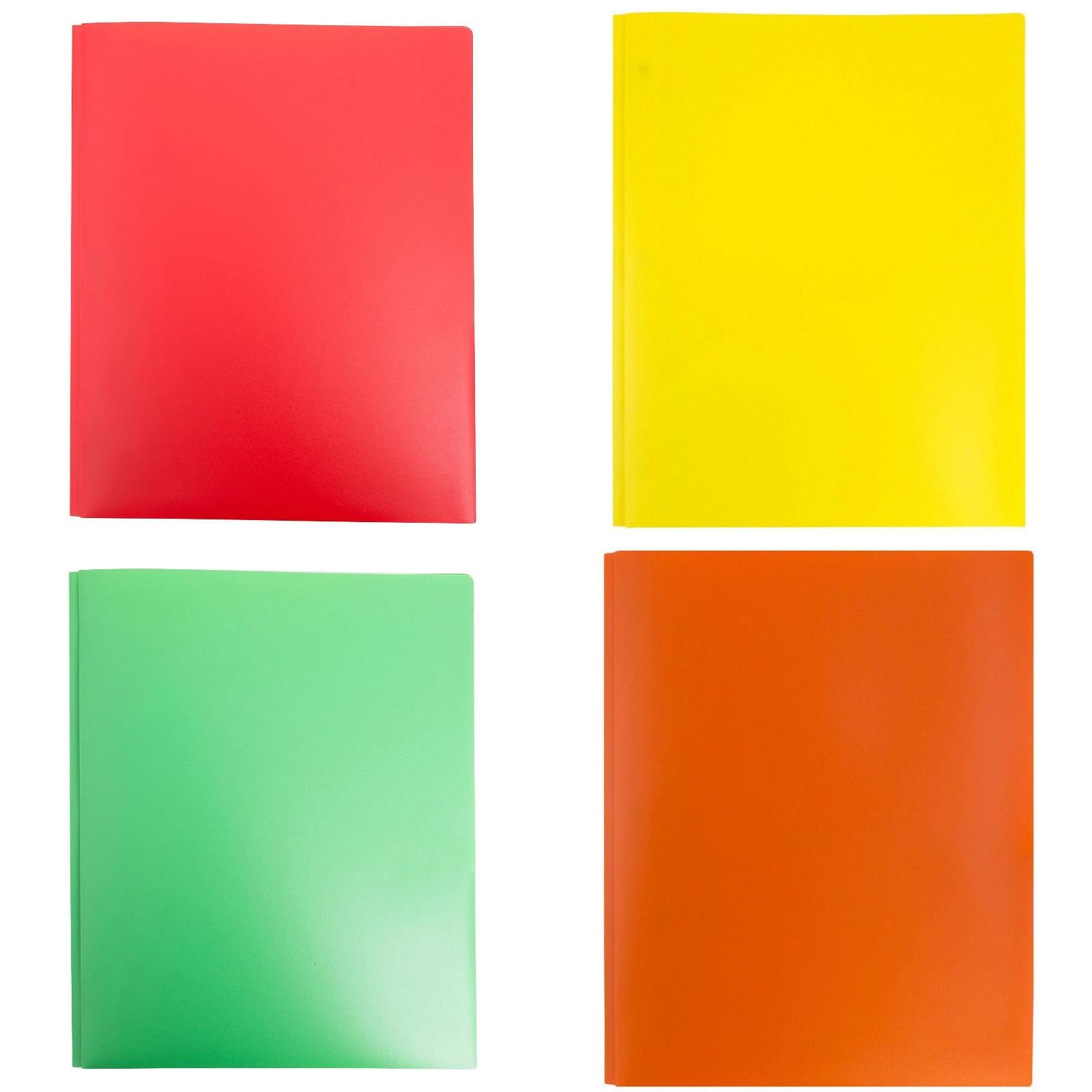 Dunwell Colored Plastic Folder With Pockets And Prongs (Assorted Colors ...