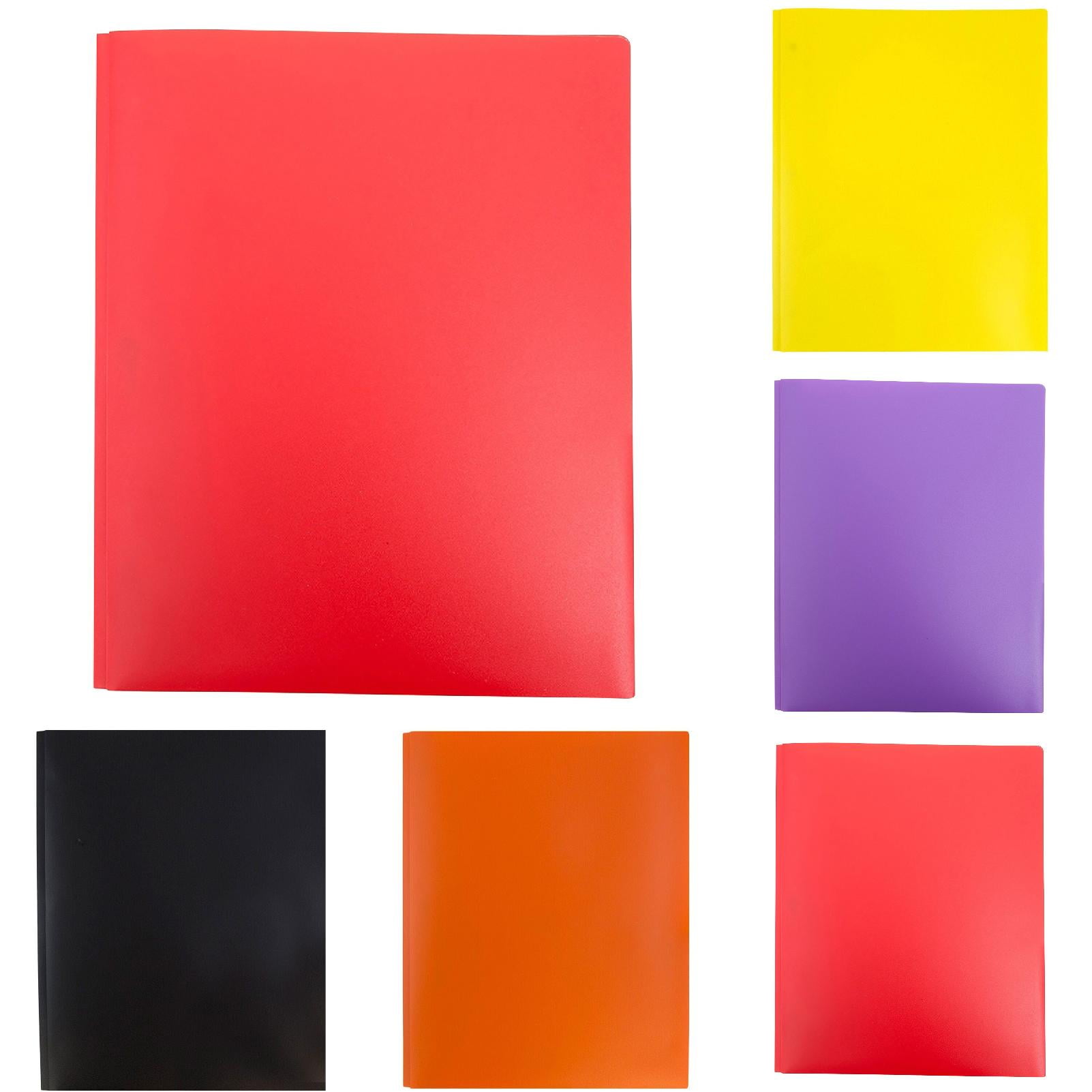 Dunwell Colored Plastic Folder With Pockets And Prongs (Assorted Colors ...
