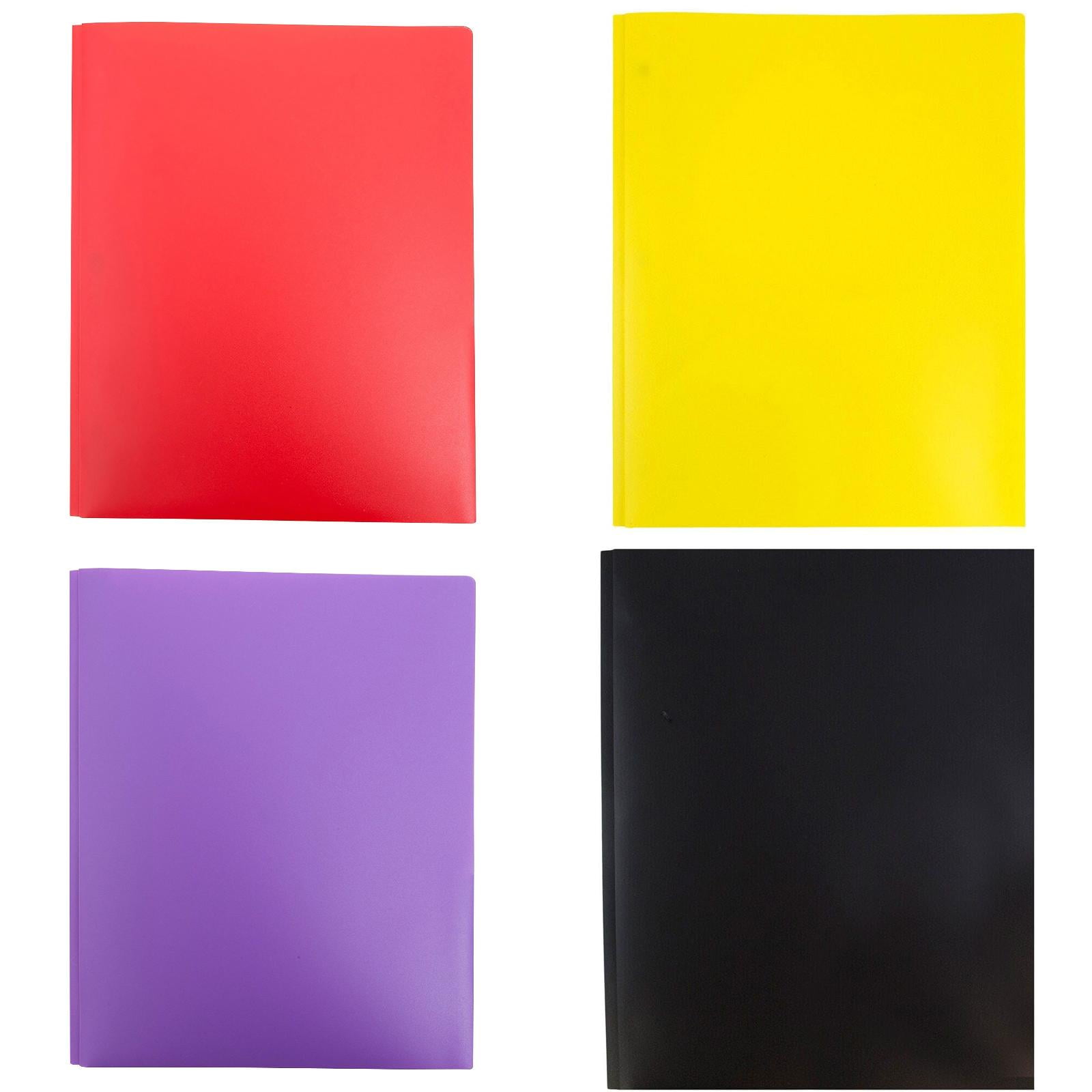 Dunwell Colored Plastic Folder With Pockets And Prongs (Assorted Colors ...