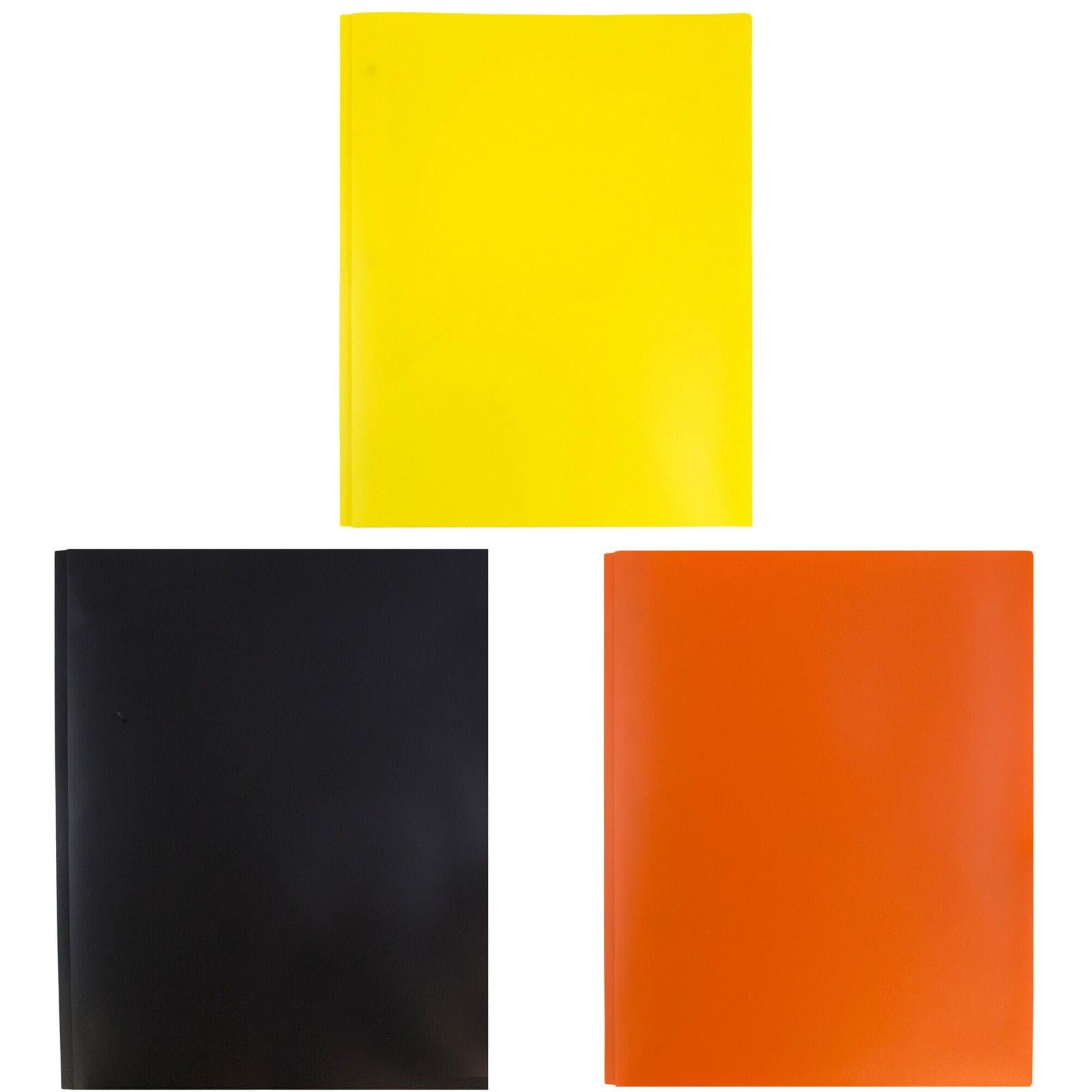 Dunwell Colored Plastic Folder With Pockets And Prongs (Assorted Colors ...