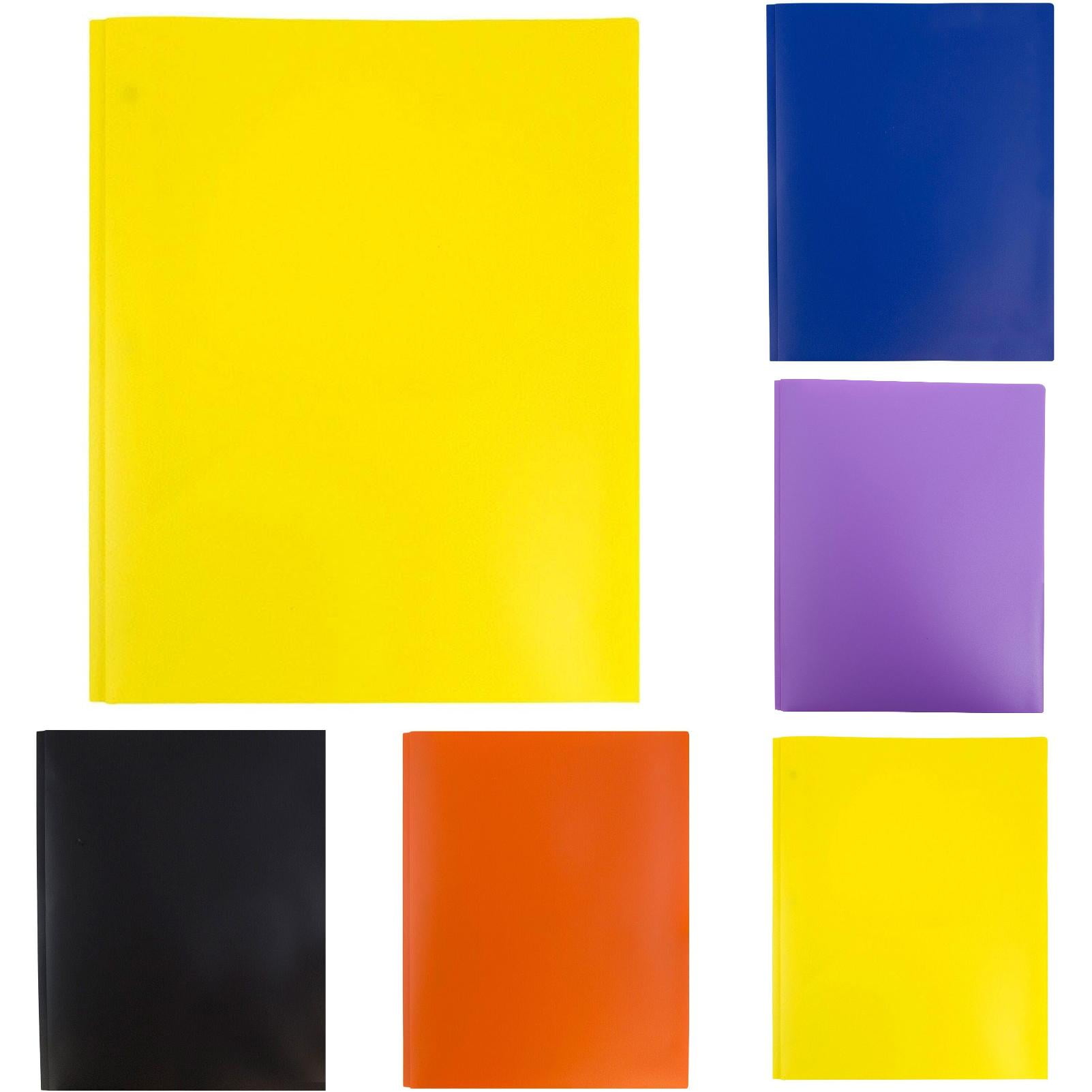 Dunwell Colored Plastic Folder With Pockets And Prongs (Assorted Colors ...