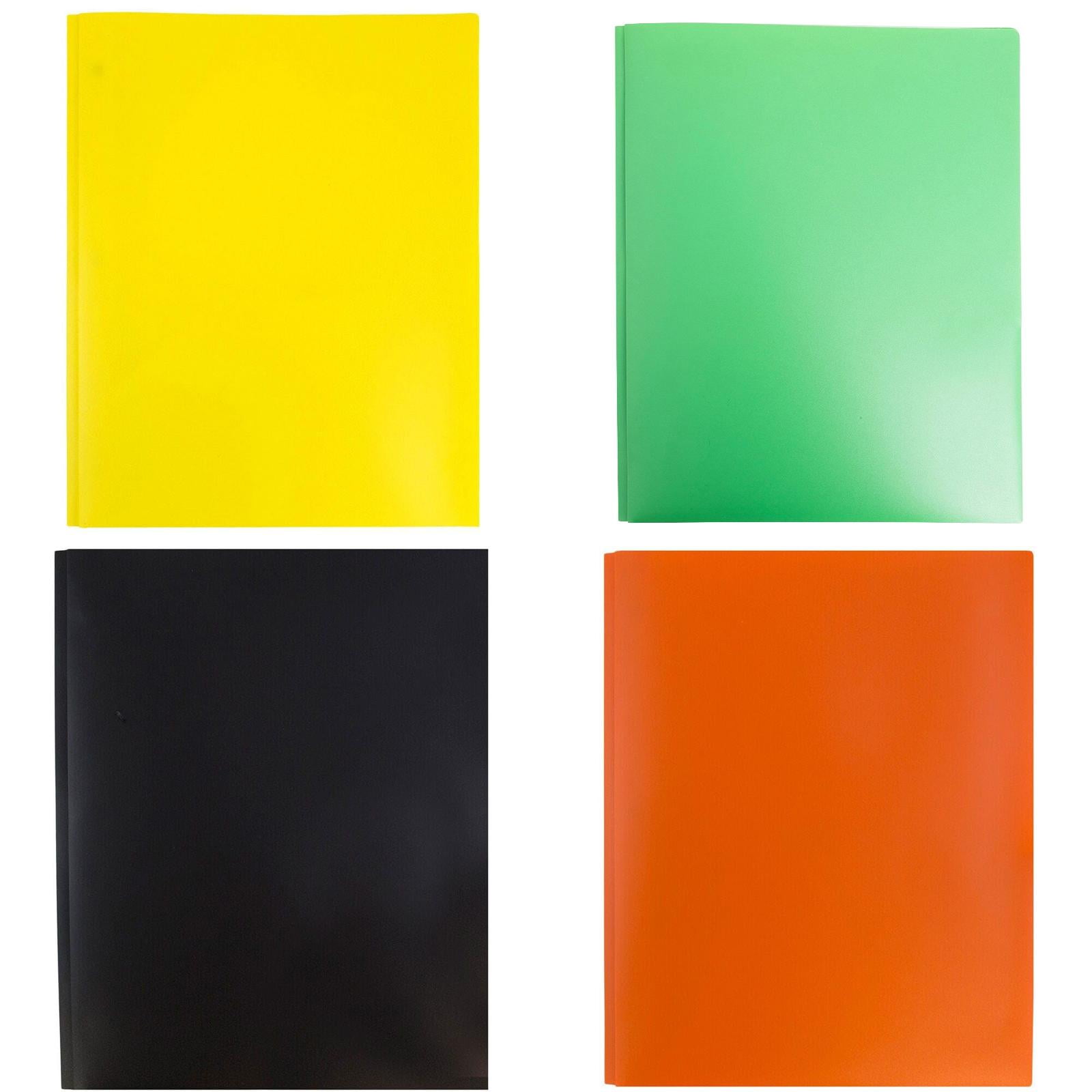 Dunwell Colored Plastic Folder With Pockets And Prongs (Assorted Colors ...