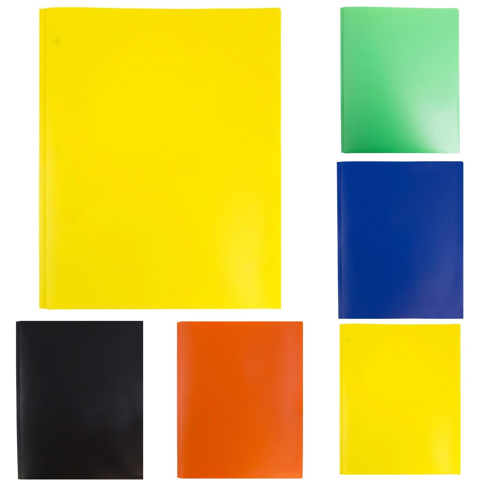 Dunwell Colored Plastic Folder With Pockets And Prongs (Assorted Colors ...