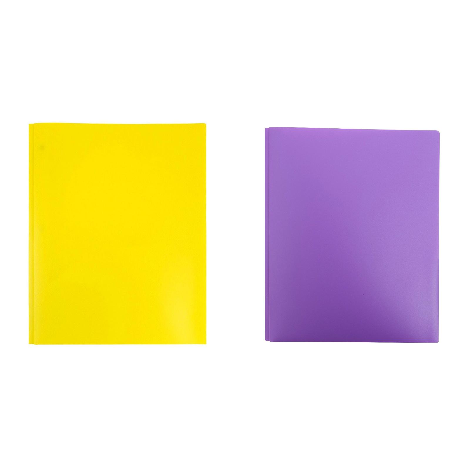 Dunwell Colored Plastic Folder With Pockets And Prongs (Assorted Colors ...