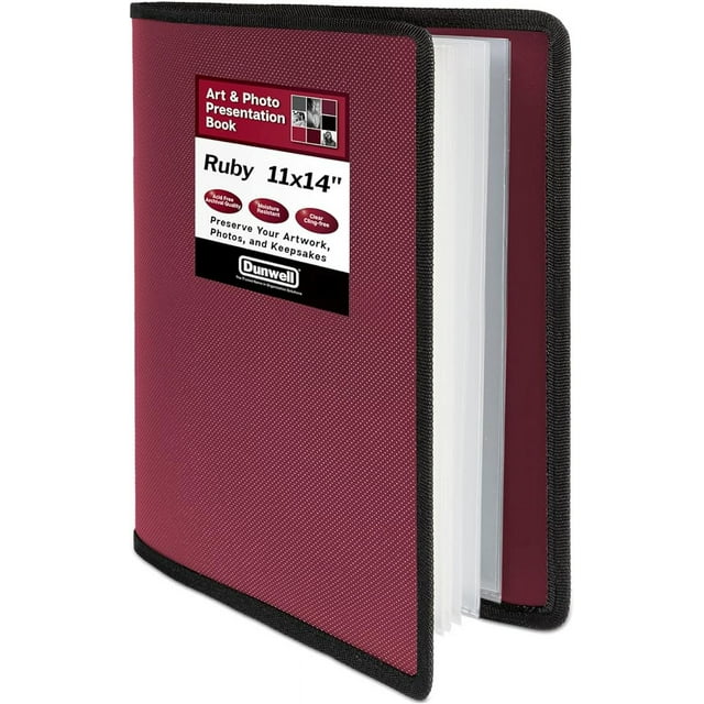Dunwell Large Art Portfolio 11x14 (Ruby) - Portfolio Folder for Artwork ...