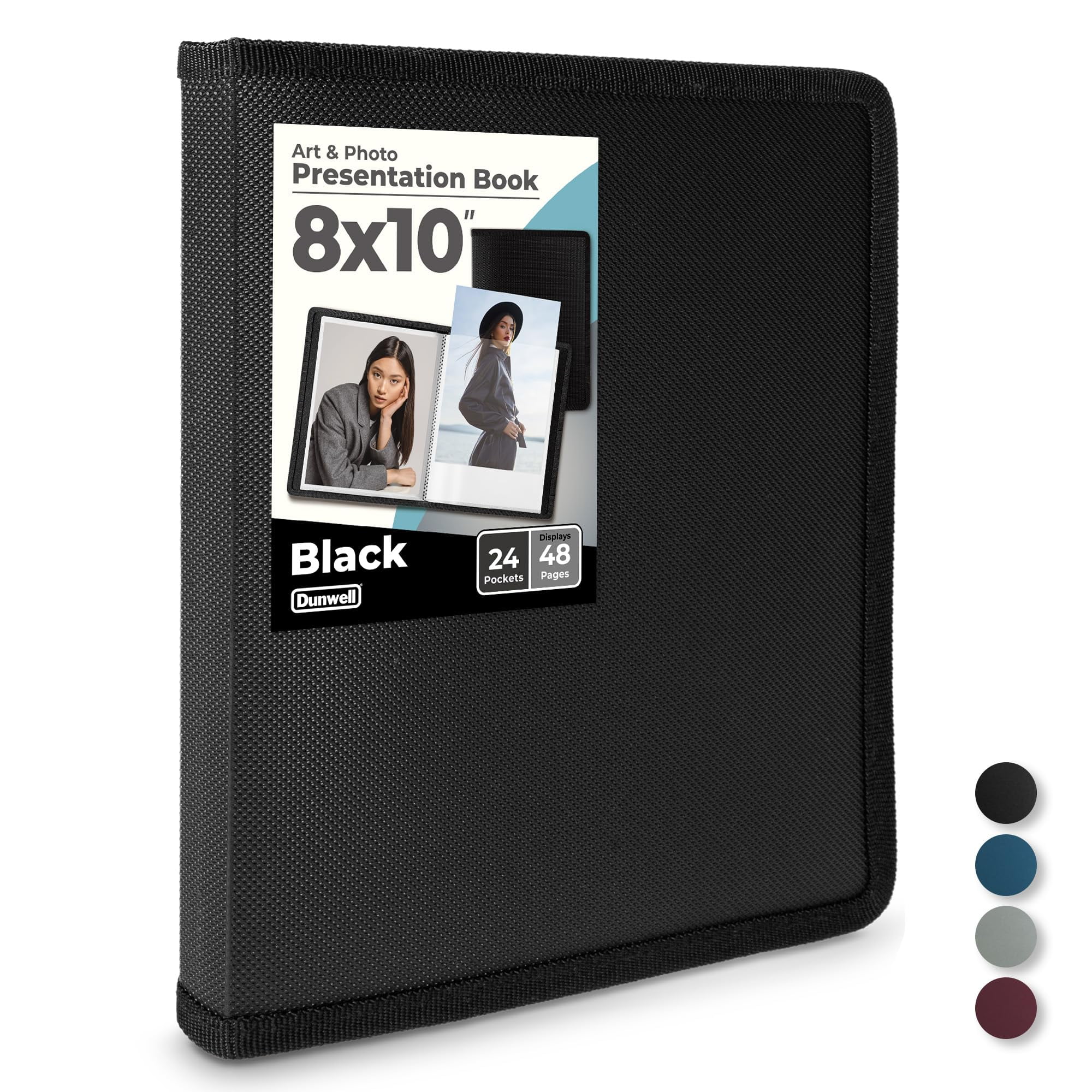 Dunwell Photo Album 8x10 Binder (Black) - 8 x 10 Photo & Art Portfolio ...