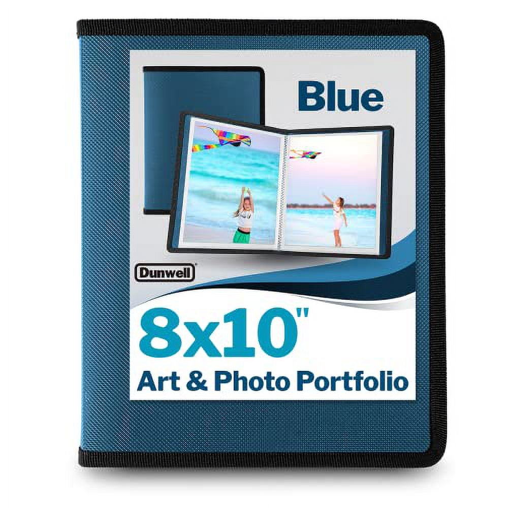 Dunwell 8x10 Photo Album (Blue), 24 Sleeves, 48 pages, Ideal for School ...