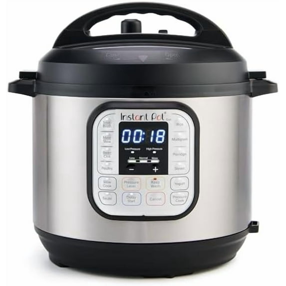 Duo 7-in-1 Electric Pressure Cooker, Slow Cooker, Rice, Steamer, Sauté ...