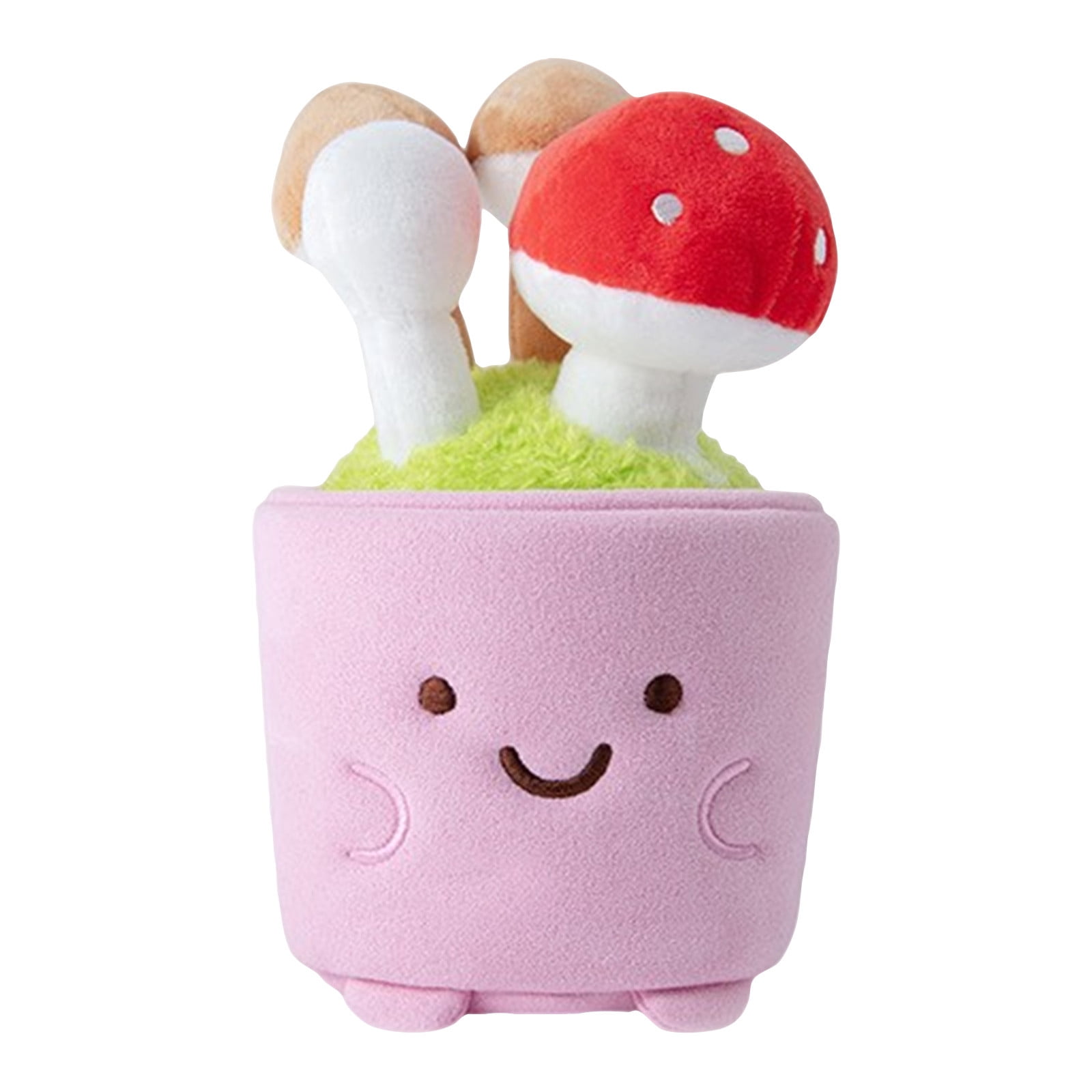 Duo-Ai Plant Pots Plush 7.48Inch - Tulip, Lucky Grass, Mushroom, Lotus ...
