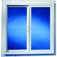 Duo Corp Double Slider Utility Window, 2 X 2 ft, Solid Vinyl with Home ...
