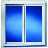 Duo Corp Double Slider Utility Window, 2 X 2 ft, Solid Vinyl with Home ...