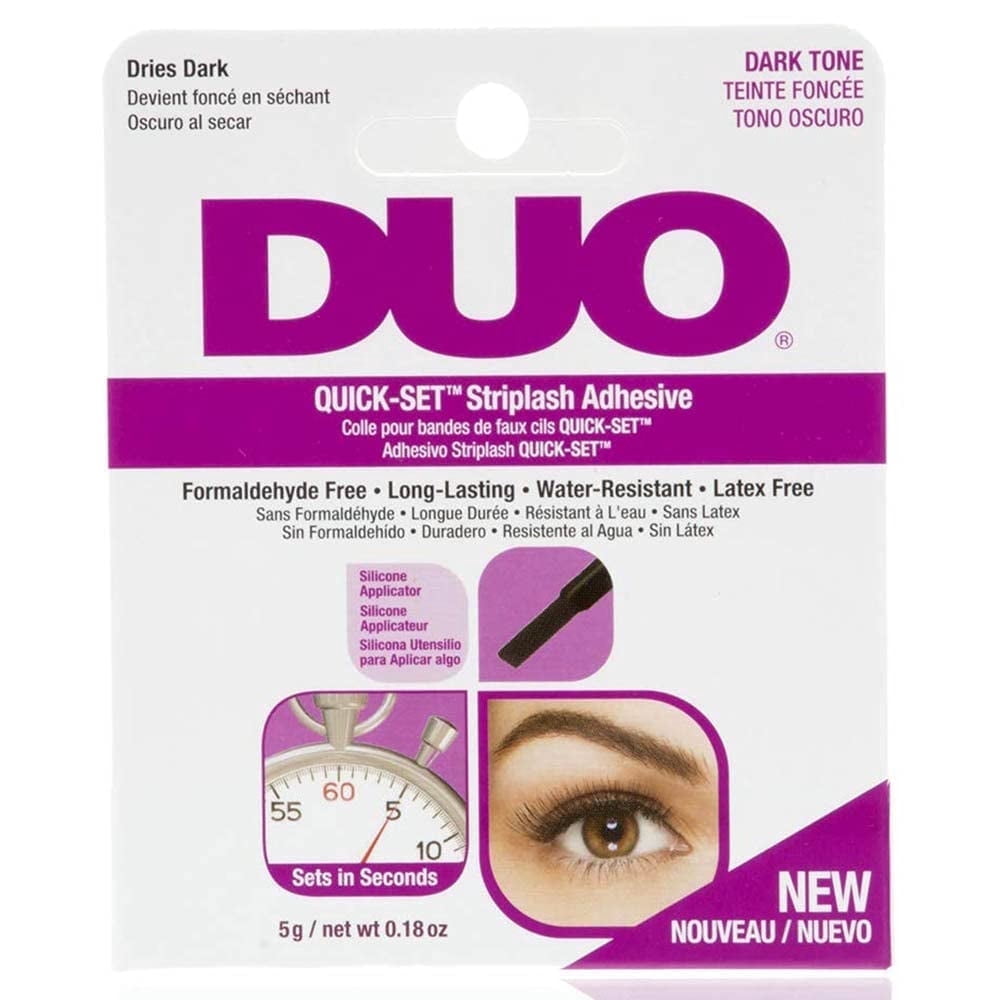 DUO Quick-Set False Eyelash Adhesive Liquid, 0.18 fl oz, Latex-Free ...