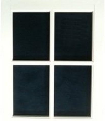 Duo-corp 2025bsvx1 White Vinyl Barn Sash, 20"x25" Exterior Sliding Shed ...