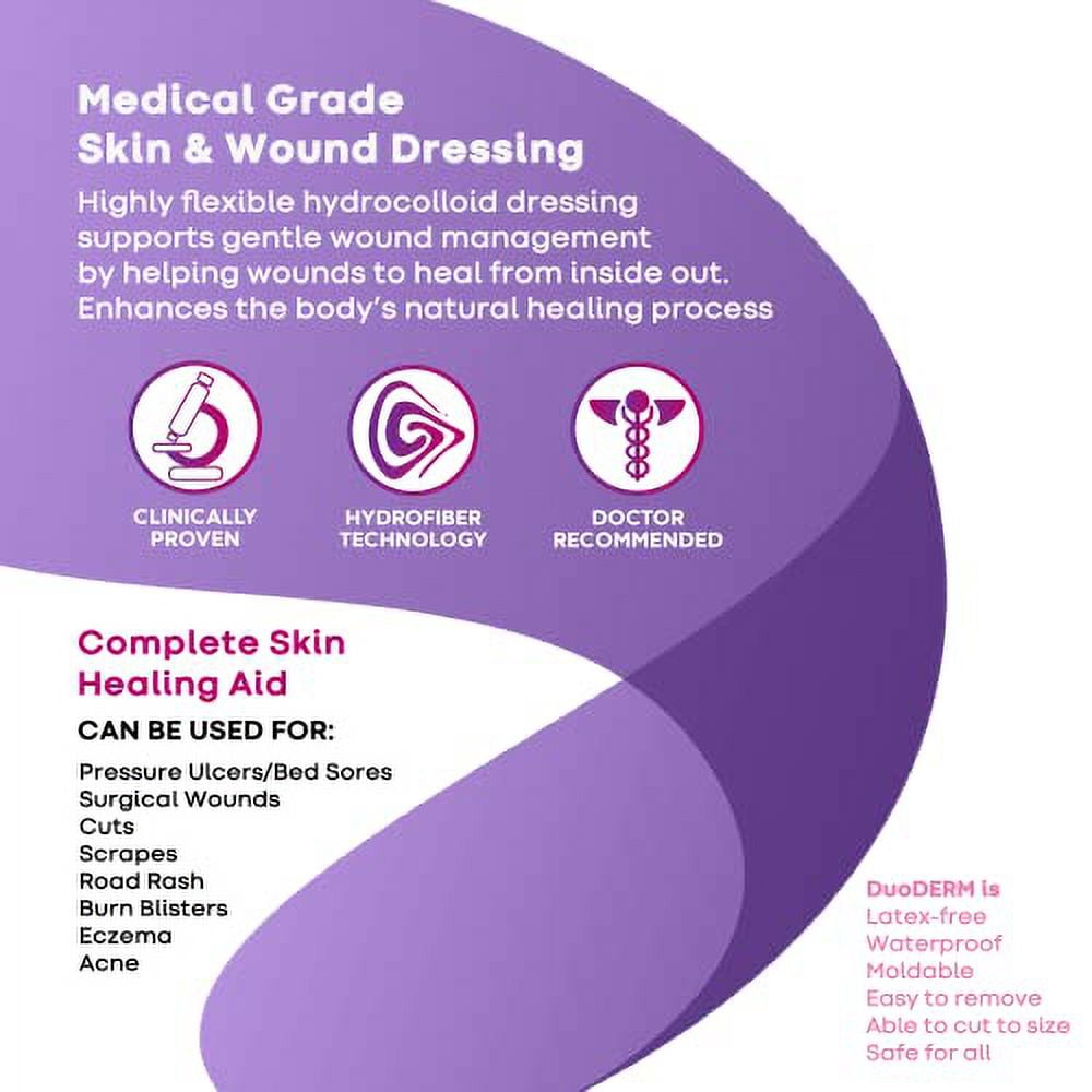 DuoDERM Extra Thin Control Gel Formula 6"x6" Hydrocolloid Sterile ...