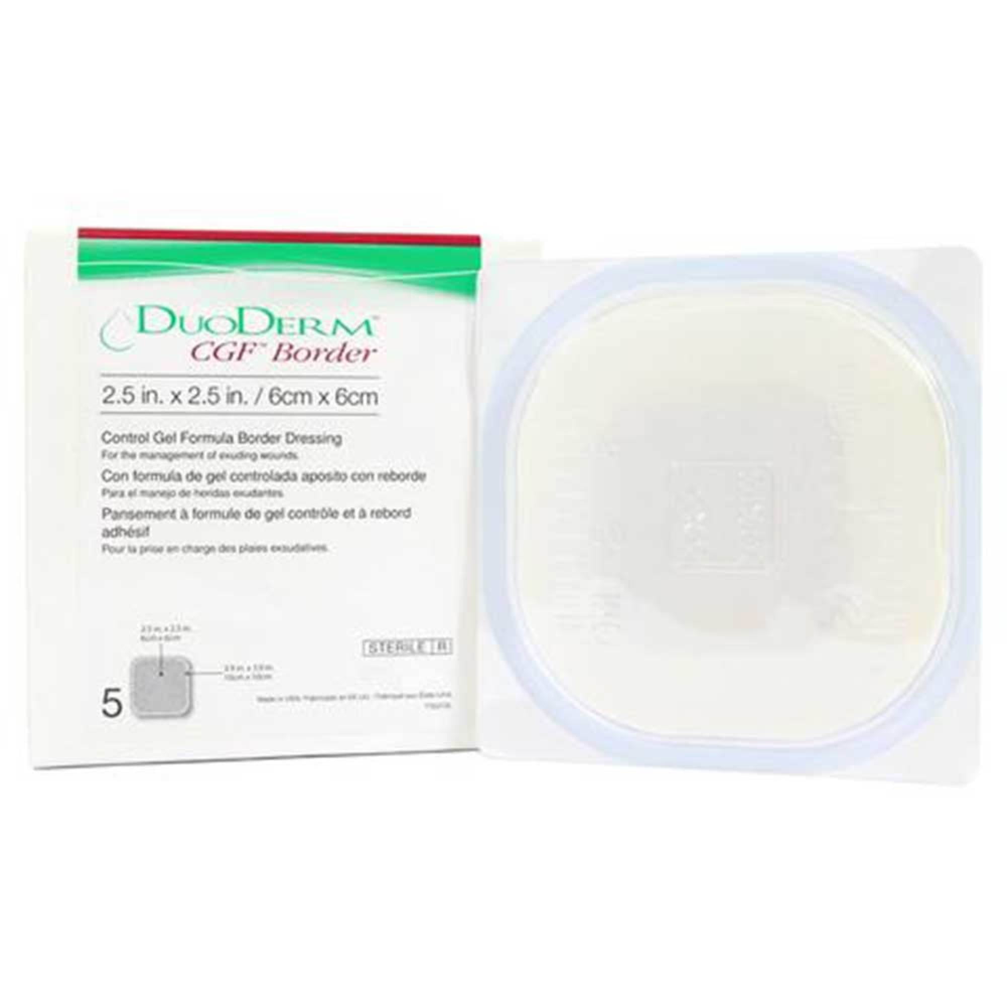 DuoDerm CGF Hydrocolloid Square Dressing with Adhesive Border - 2 1/2 ...