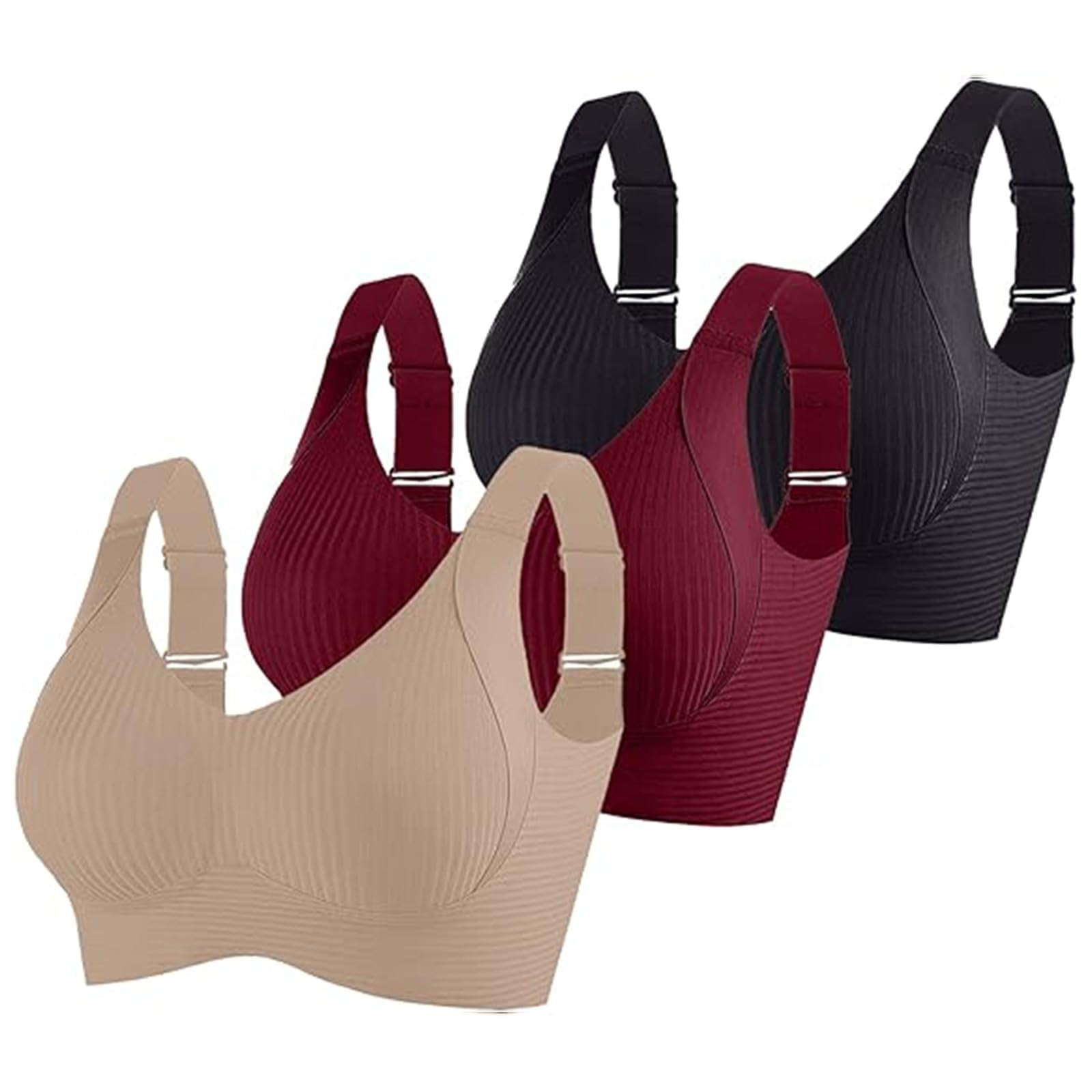 DuoJiaJ 3PC Comfortable And Transparent Shoulder Strap Cordless ...