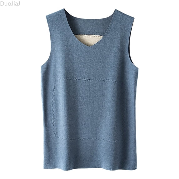 DuoJiaJ And Silk Patch Thermal Vest â Double Lined Heated Base Layer ...
