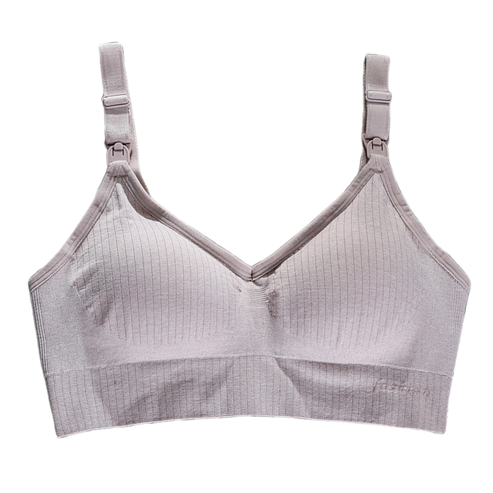 DuoJiaJ Bra Milk Front Buckle Nursing Bra T-Shirt Bras Brown - Walmart.com