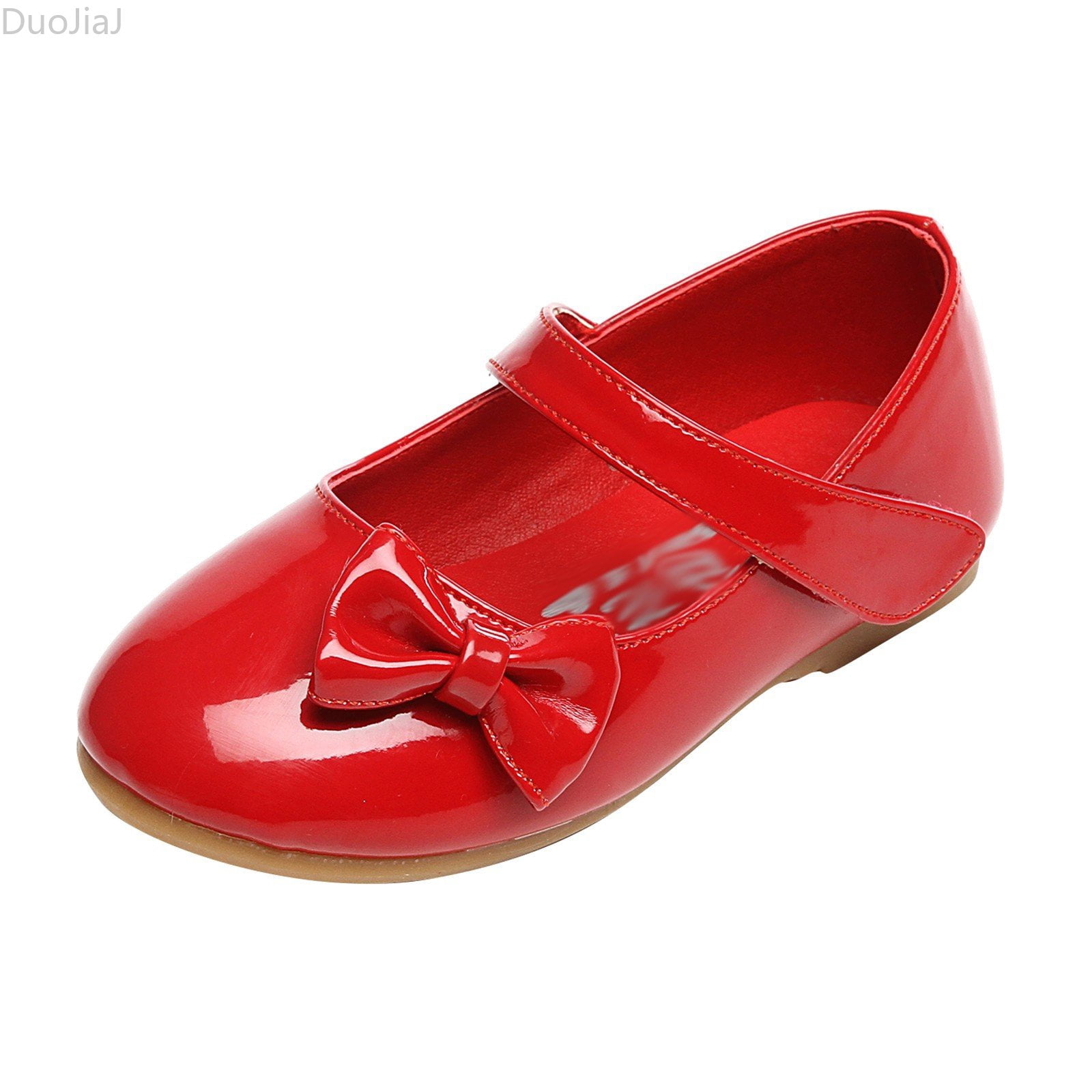 DuoJiaJ Girls Casual Leather Shoes Princess Fashion Performance ...